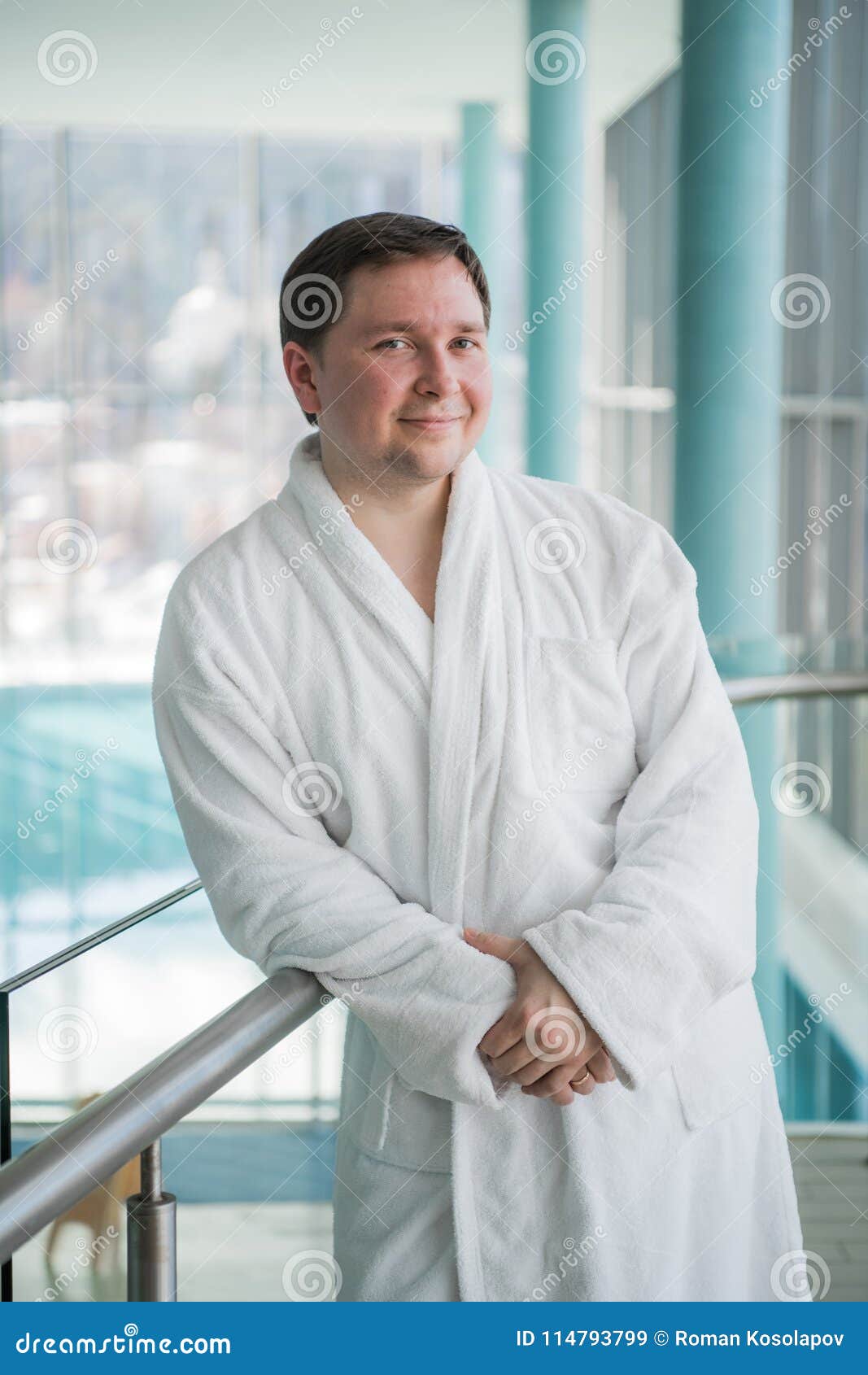 Man Standing Next To Pool Robe Stock Photos - Free & Royalty-Free Stock ...