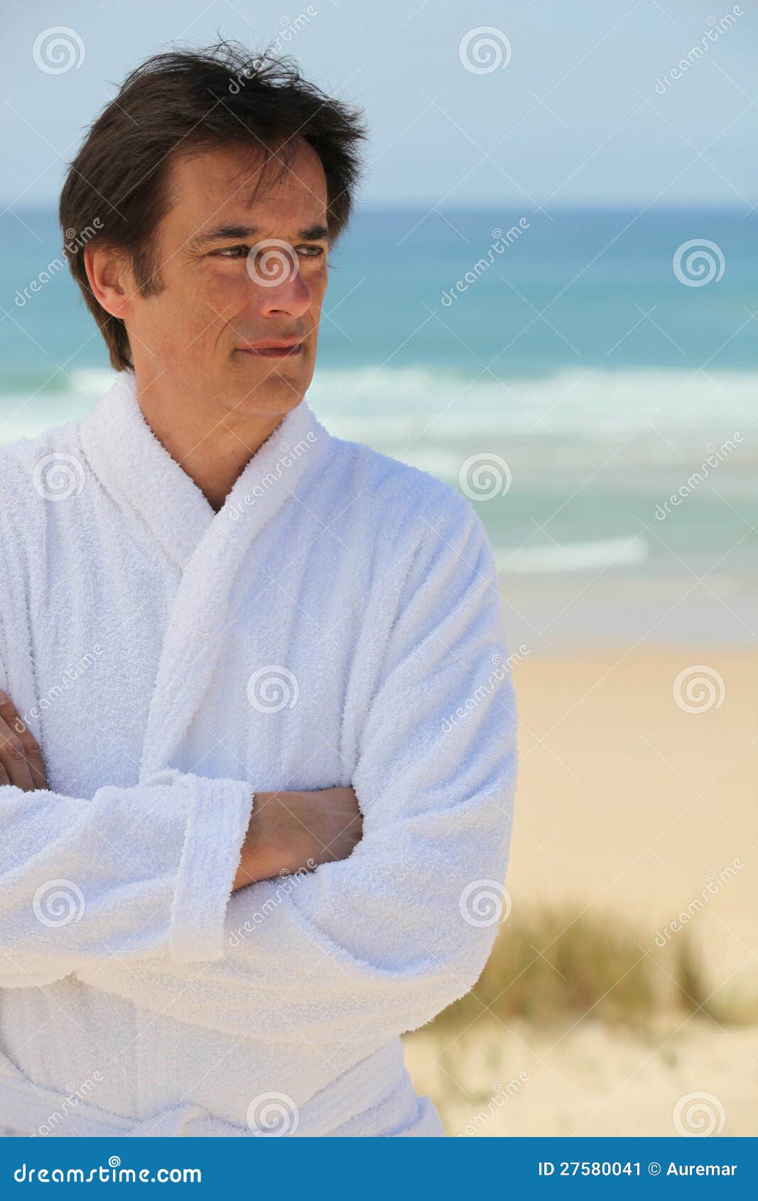 Man standing in sand dunes stock image. Image of 4549 - 27580041