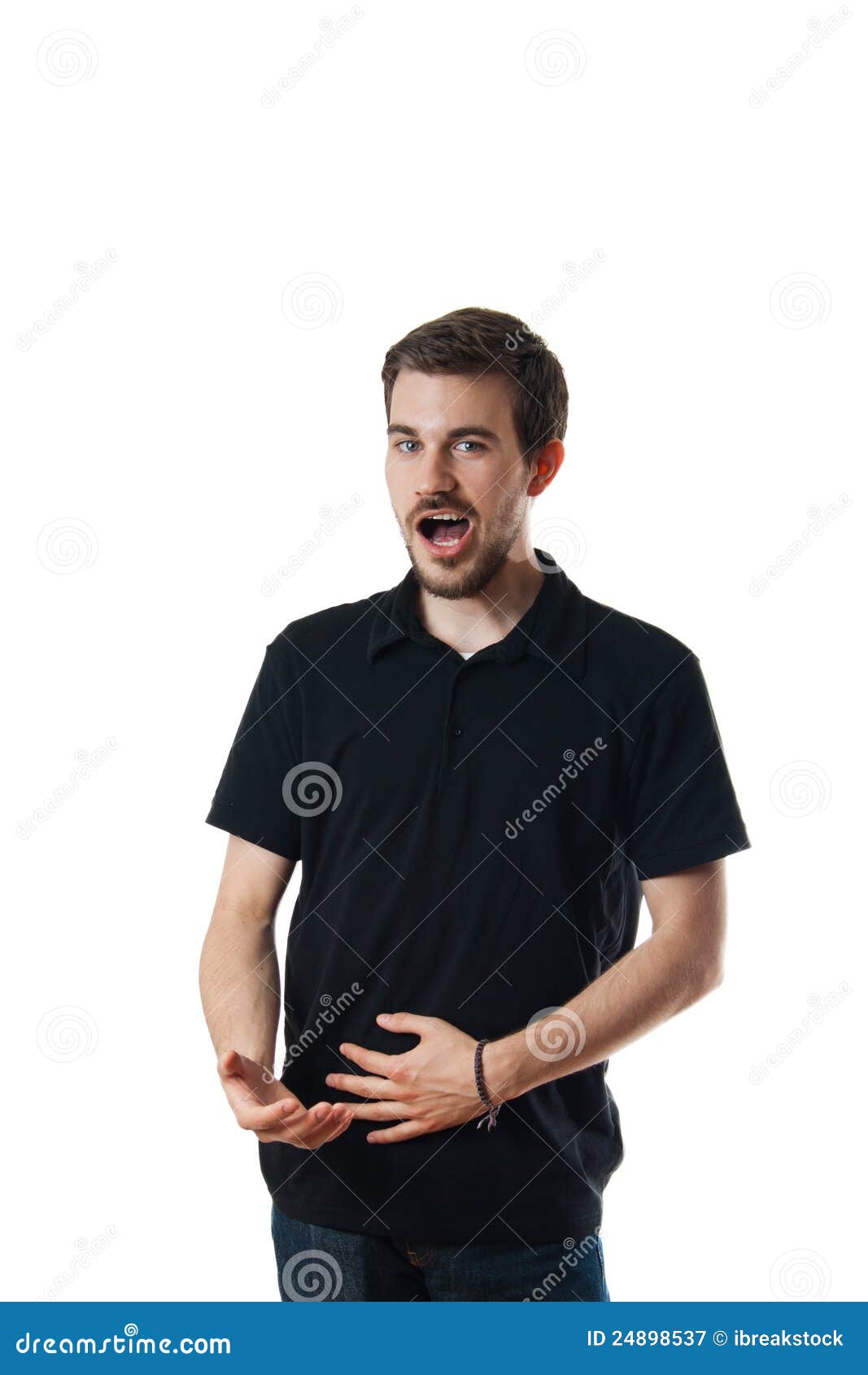 Man standing singing stock image. Image of male, music - 24898537