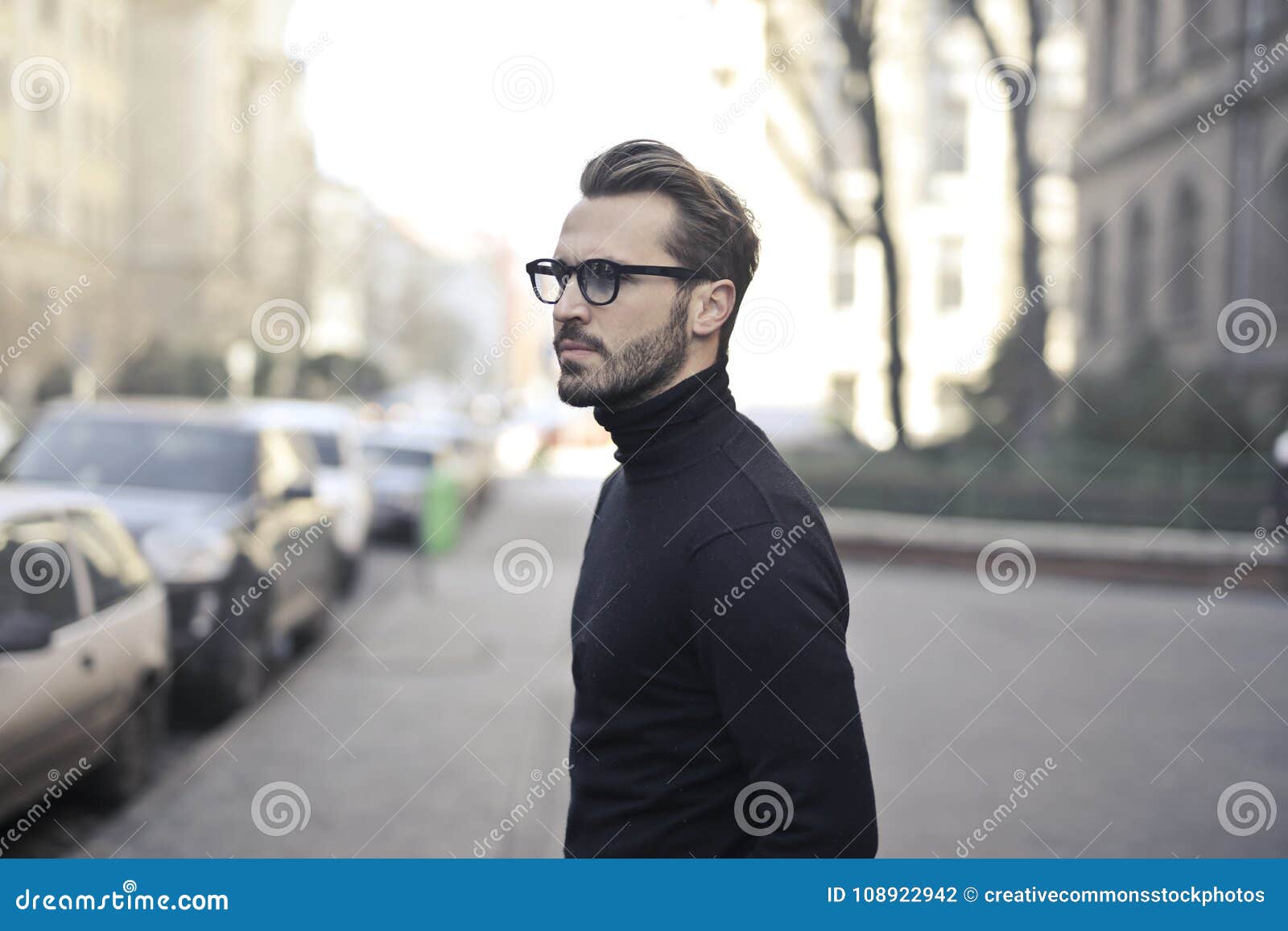 Man Standing On Street Picture. Image: 108922942
