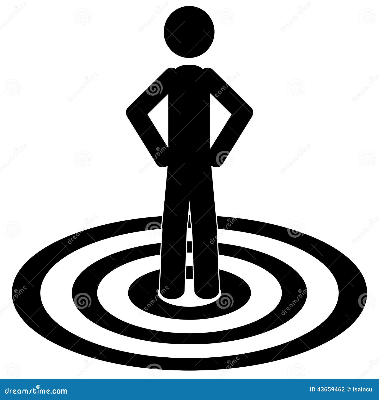 The man stock vector. Illustration of competition, human - 43659462