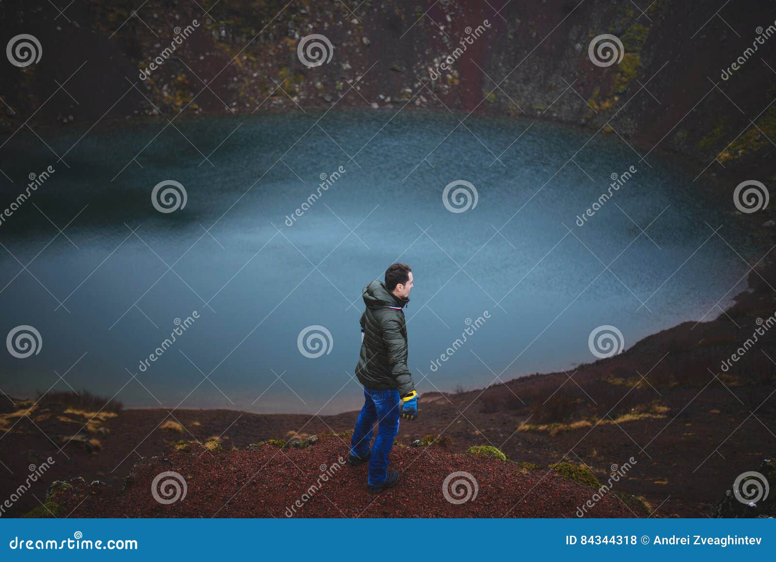 Man Standing in Wind stock photo. Image of caucasian - 84344318