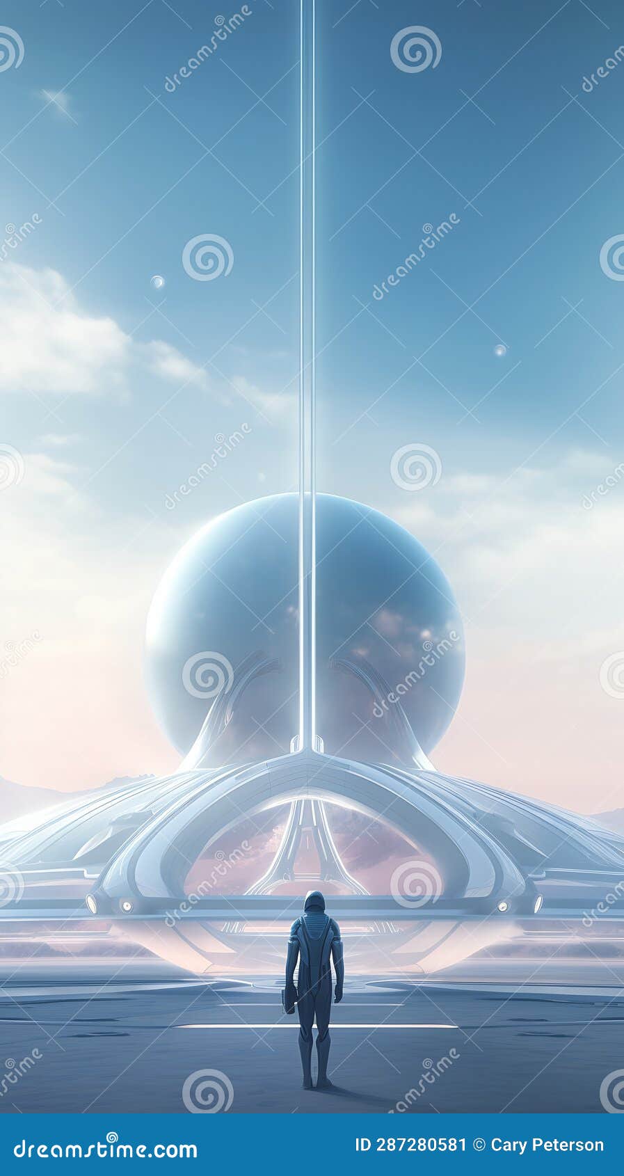 The Man Who Stands in Front of the Plane Stock Illustration ...