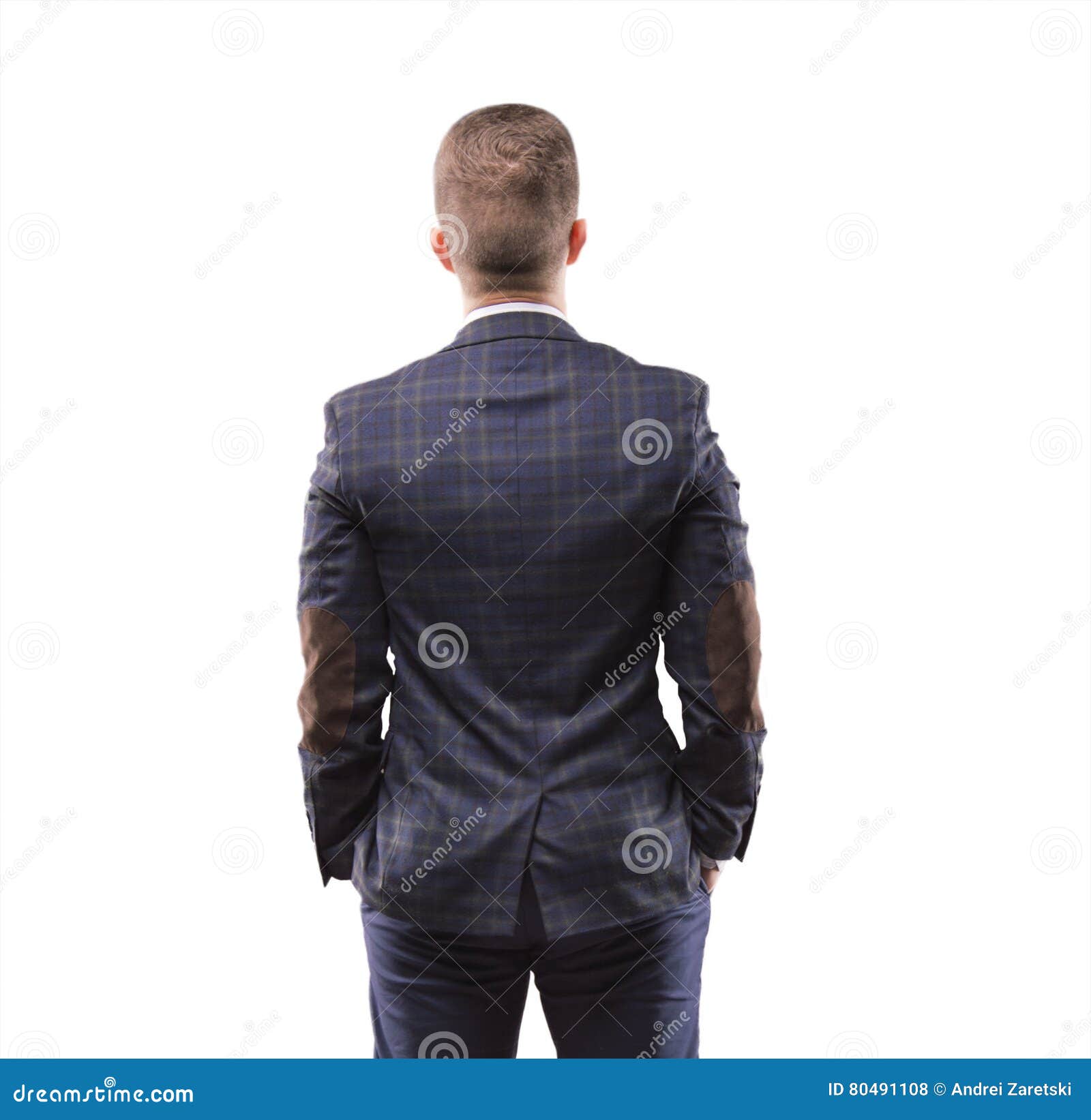Man Stands with His Back To the Camera Stock Photo - Image of body ...