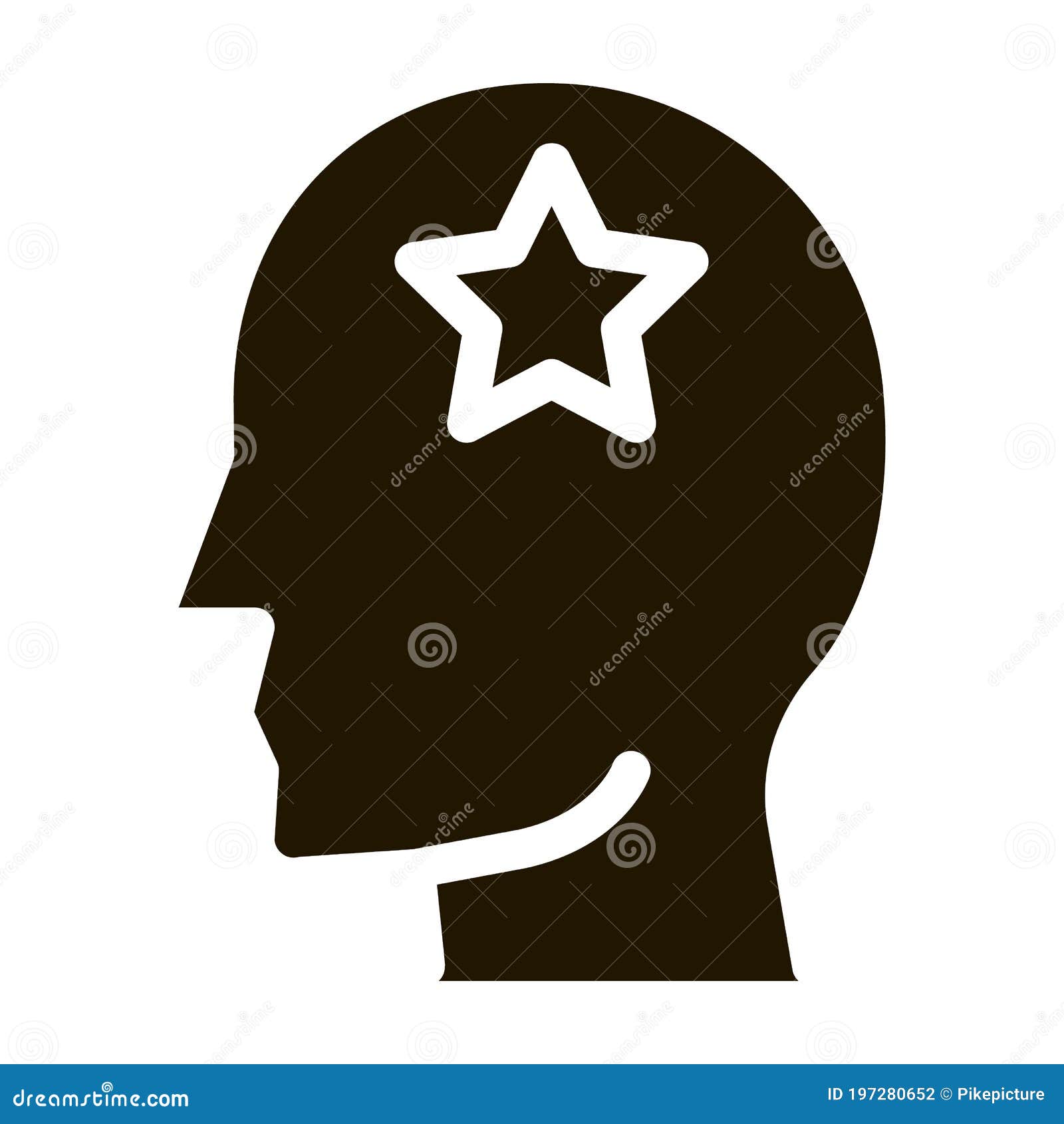 Man Star Human Talent Icon Vector Illustration Stock Vector ...
