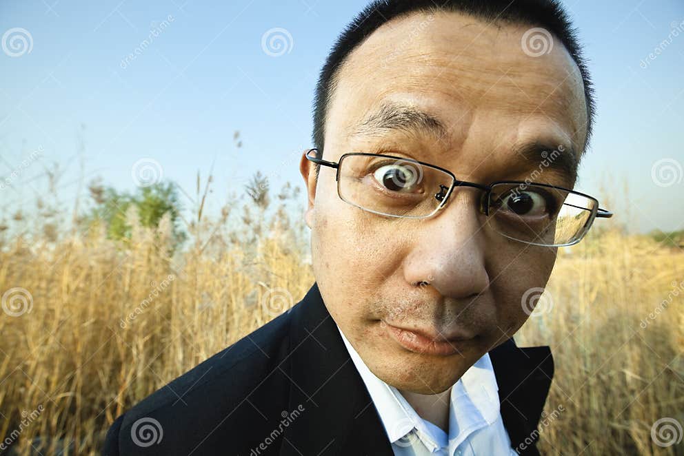 Man staring at camera stock photo. Image of distortion - 20126318