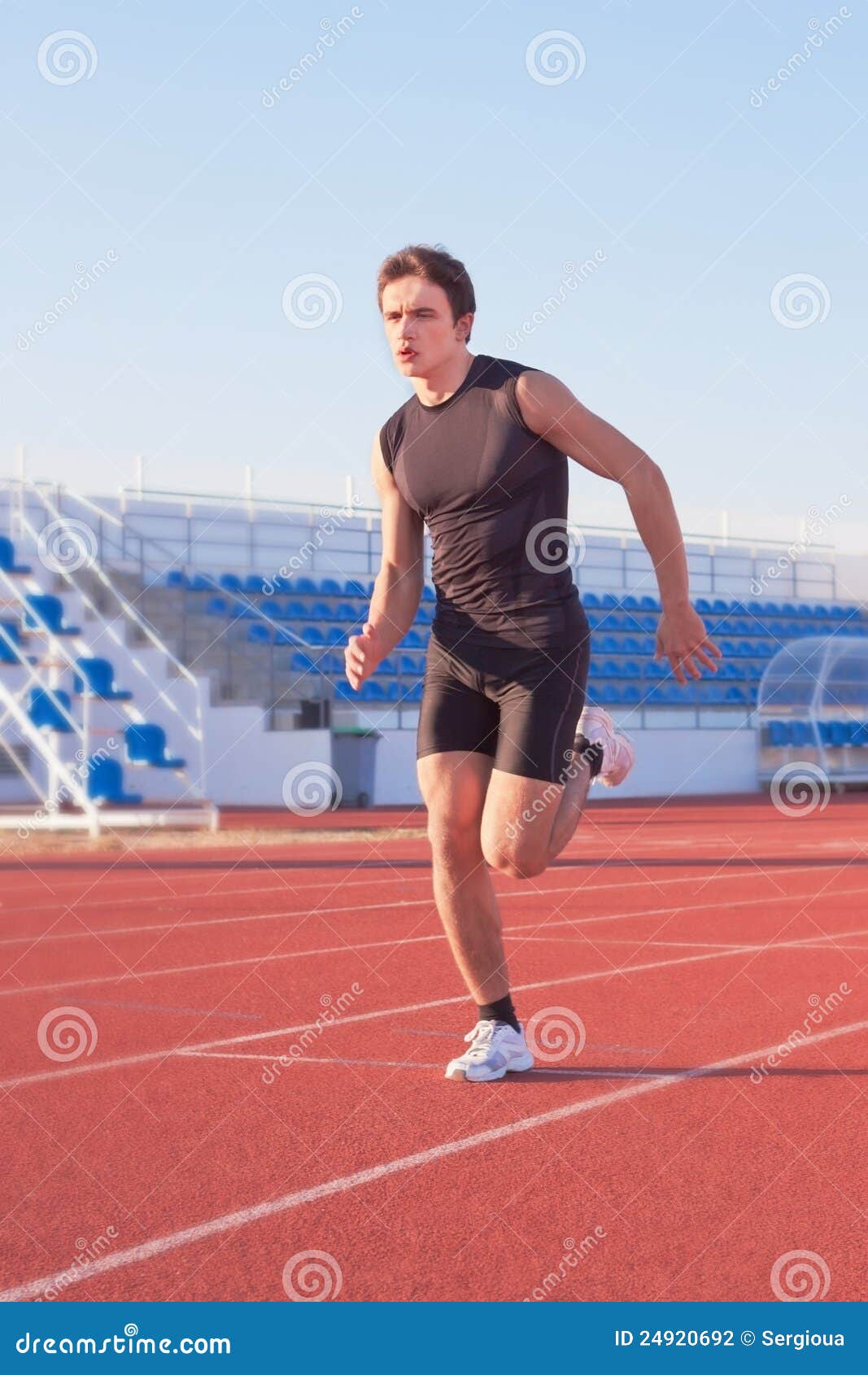 Man starts running. stock photo. Image of energy, marathon - 24920692