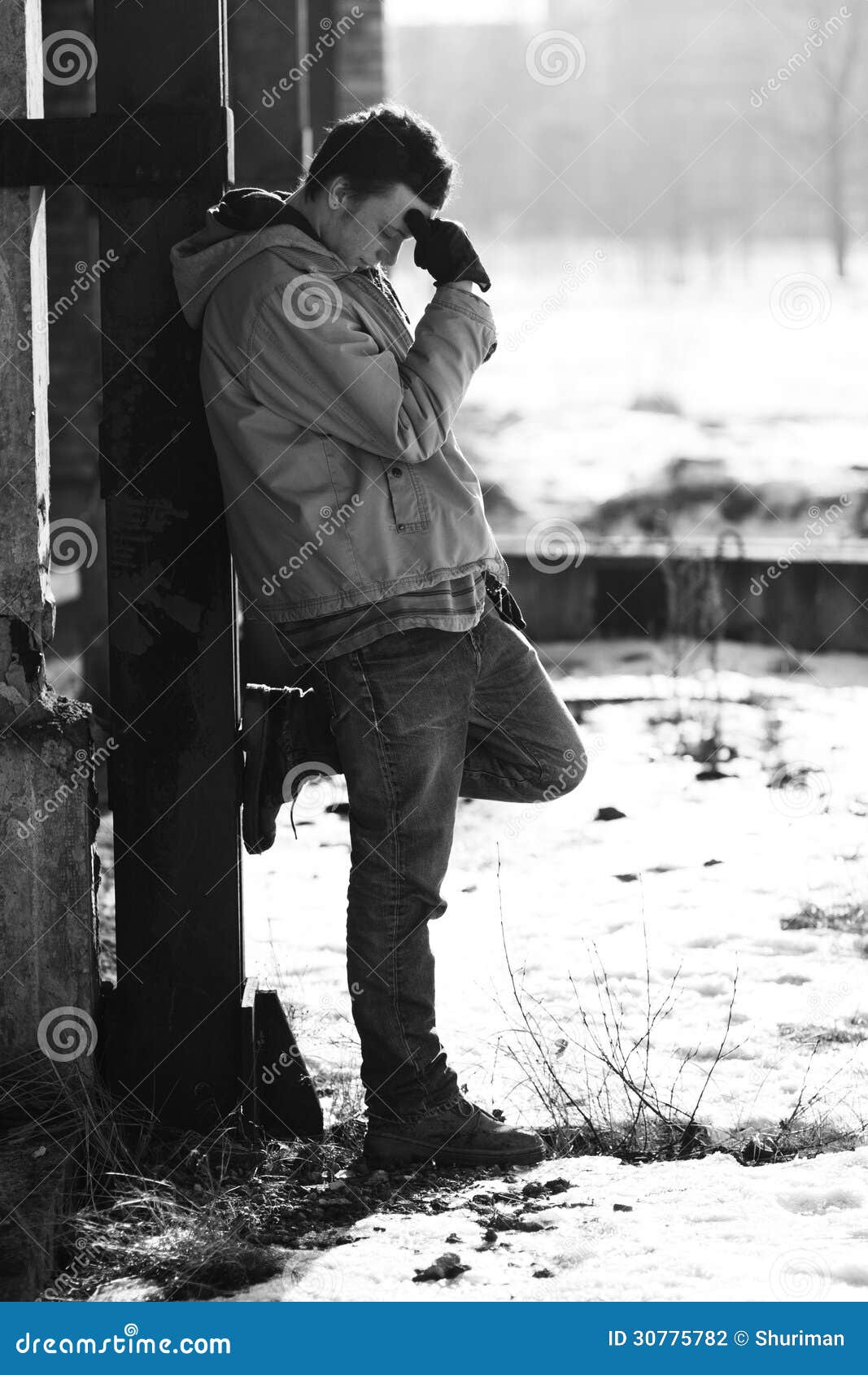Man stay outside stock photo. Image of hair, outdoor - 30775782
