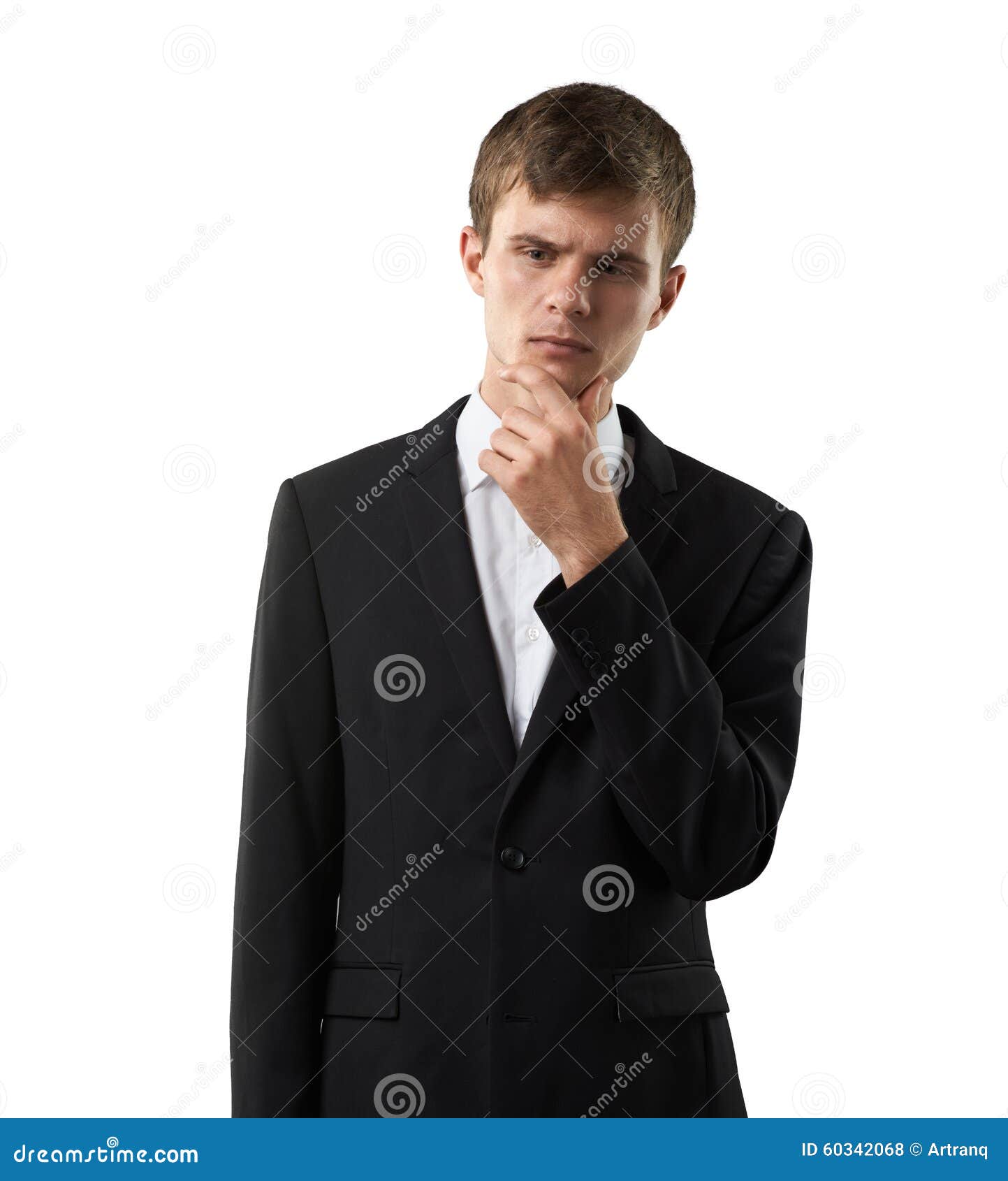 Man is Staying and Reflecting about Something Stock Photo - Image of ...