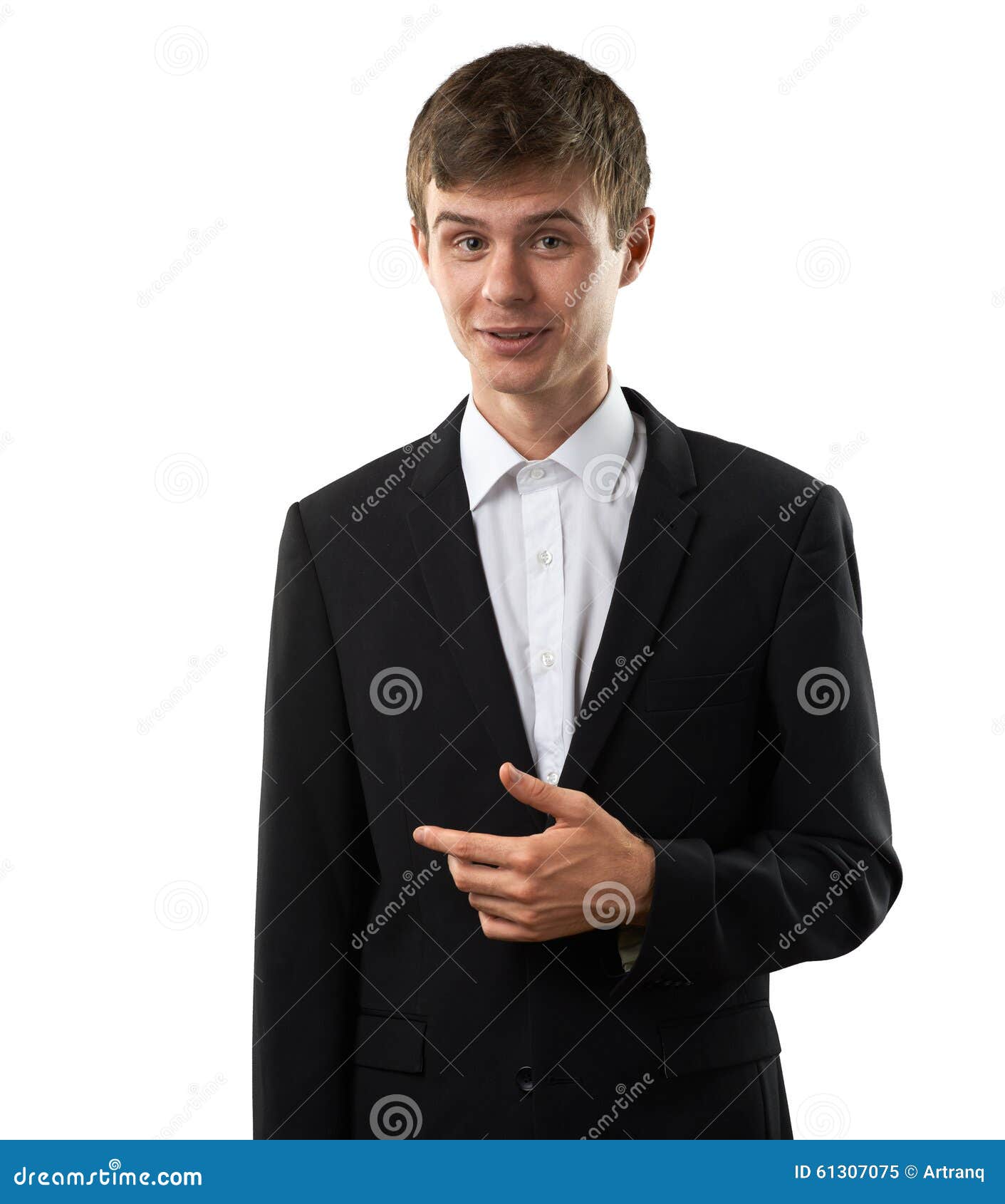 Man is staying and sneer stock image. Image of male, mock - 61307075