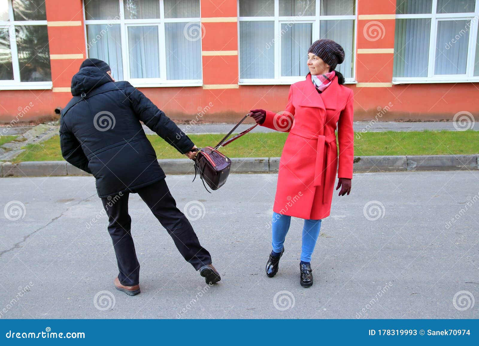 A man stealing a bag stock image. Image of active, fashion - 178319993