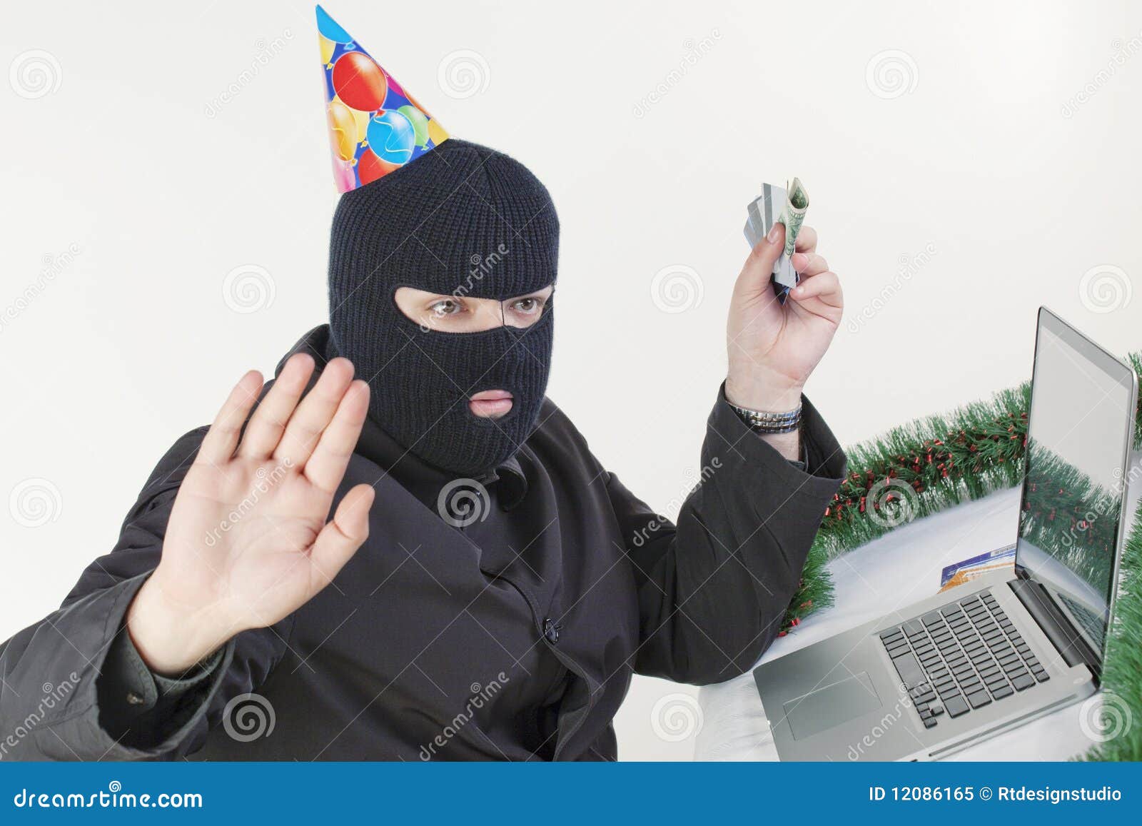 Man Stealing Data from a Laptop Stock Image - Image of office ...