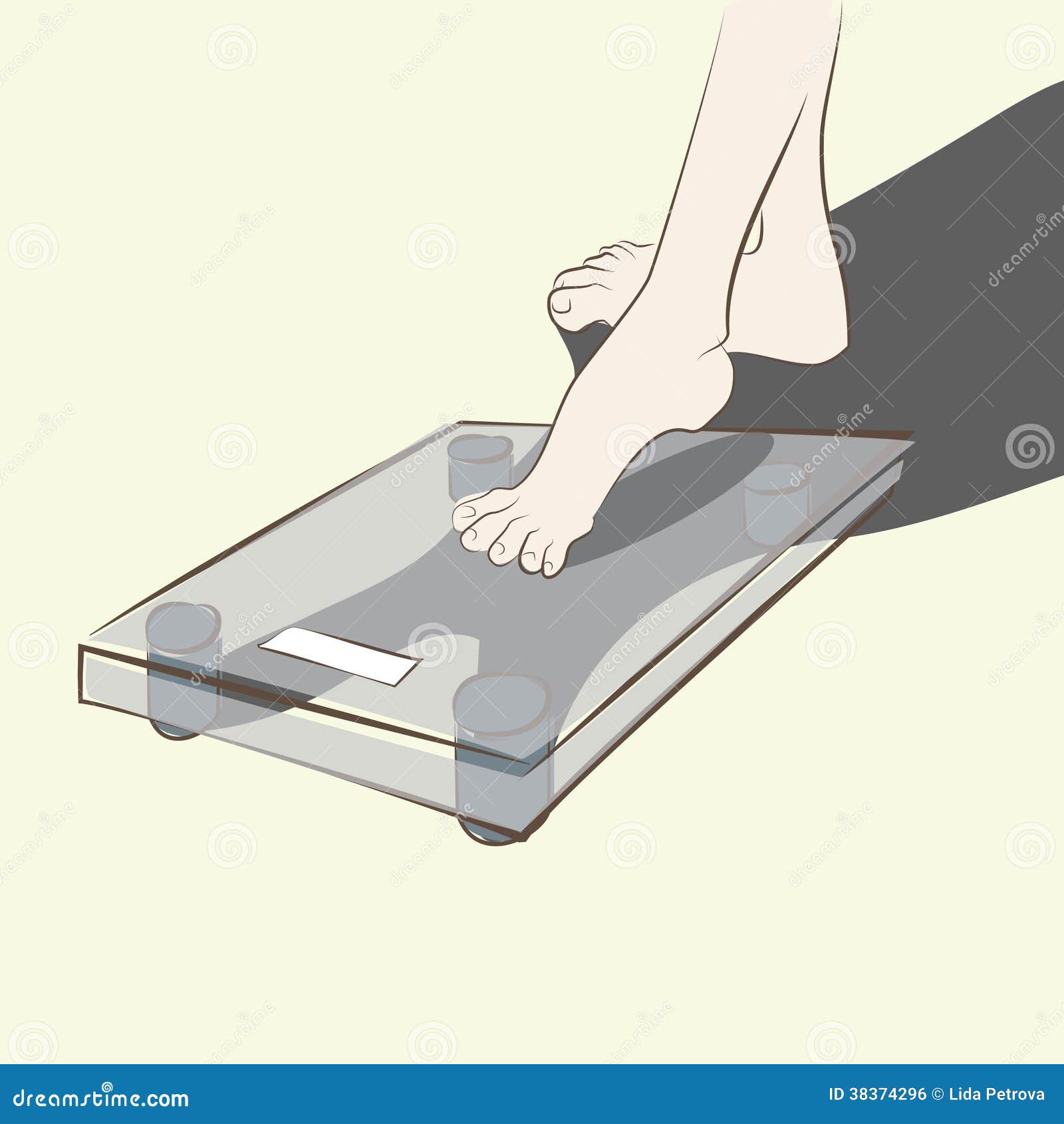 Man stepping carefully stock vector. Illustration of fingers - 38374296