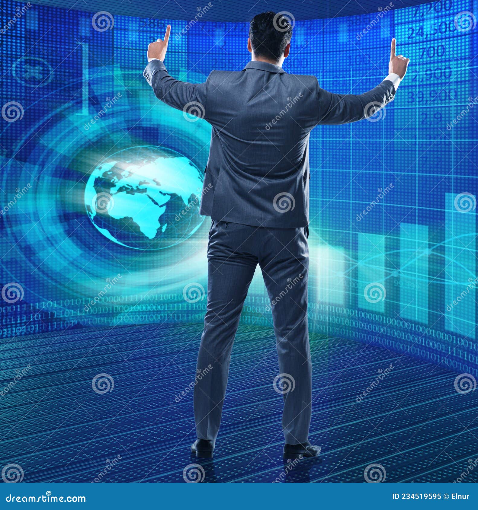 Man in Stock Exchange Trading Concept Stock Image - Image of exchange ...
