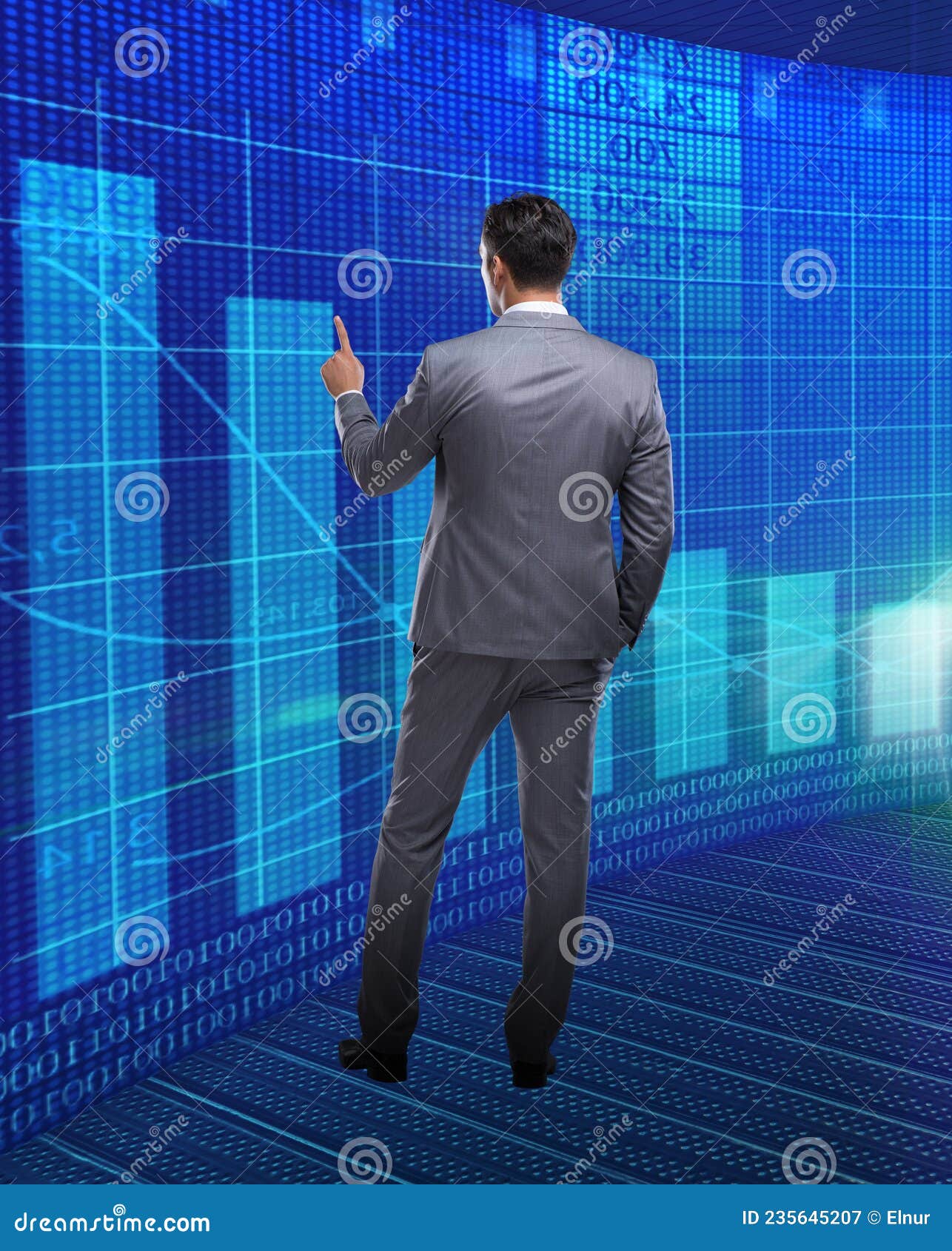 Man in Stock Exchange Trading Concept Stock Image - Image of decline ...