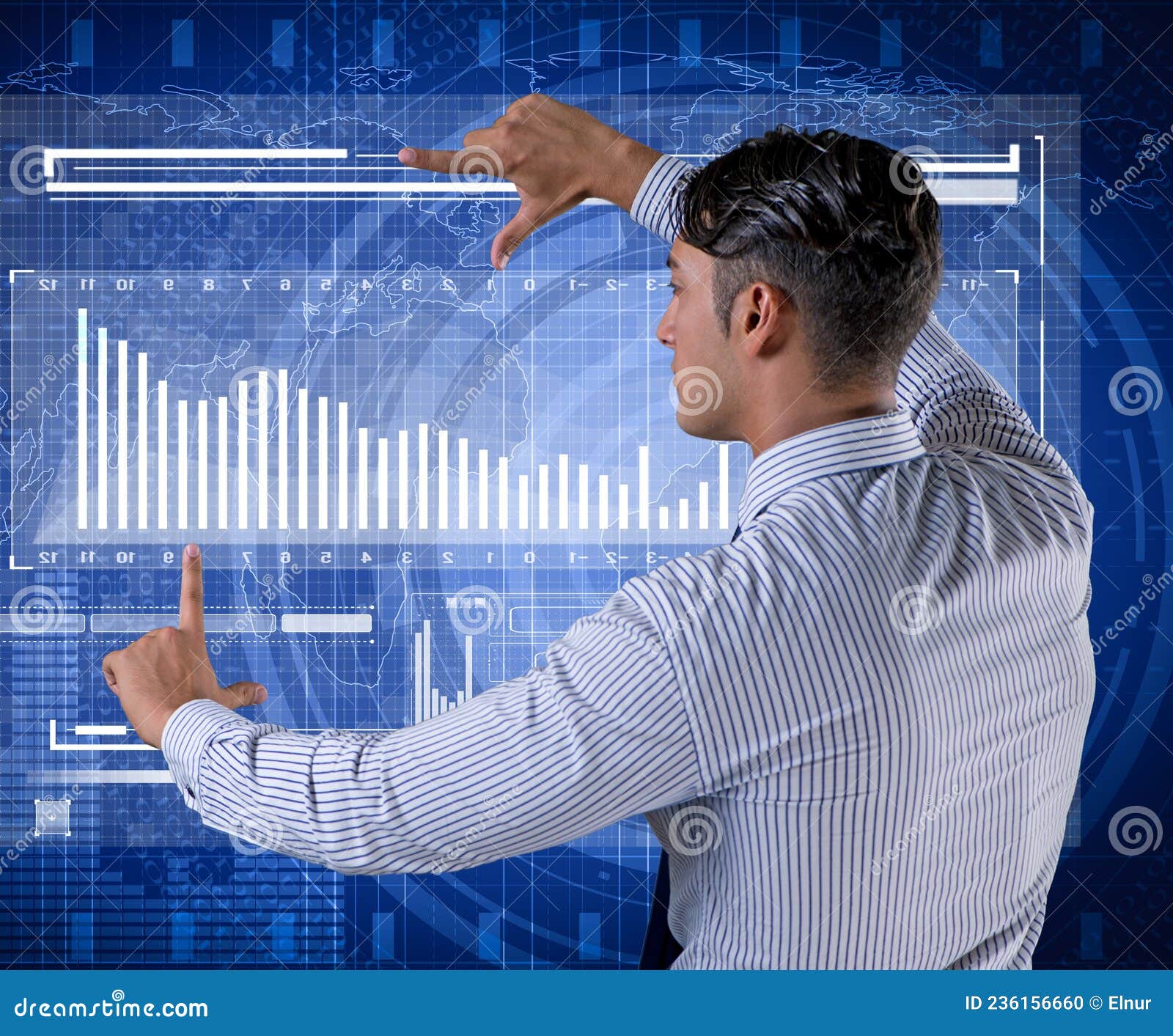 Man in Stock Exchange Trading Concept Stock Photo - Image of finance ...