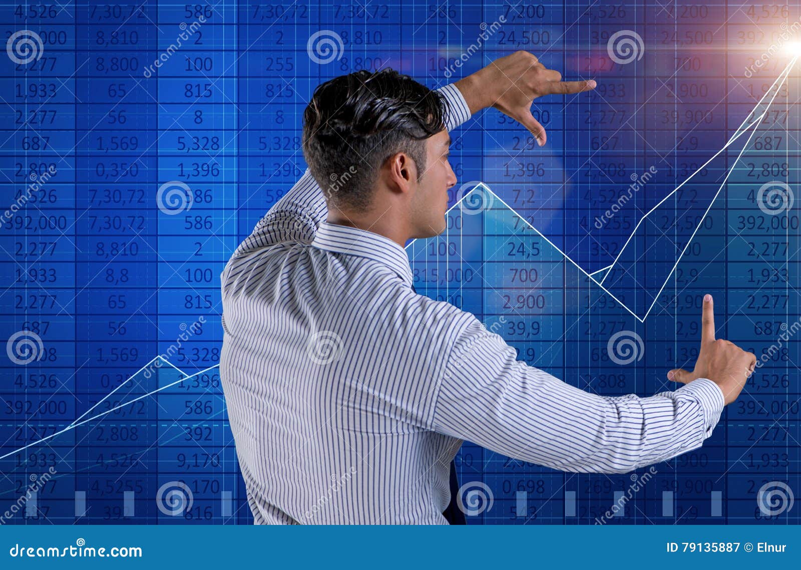 The Man in Stock Exchange Trading Concept Stock Image - Image of ...
