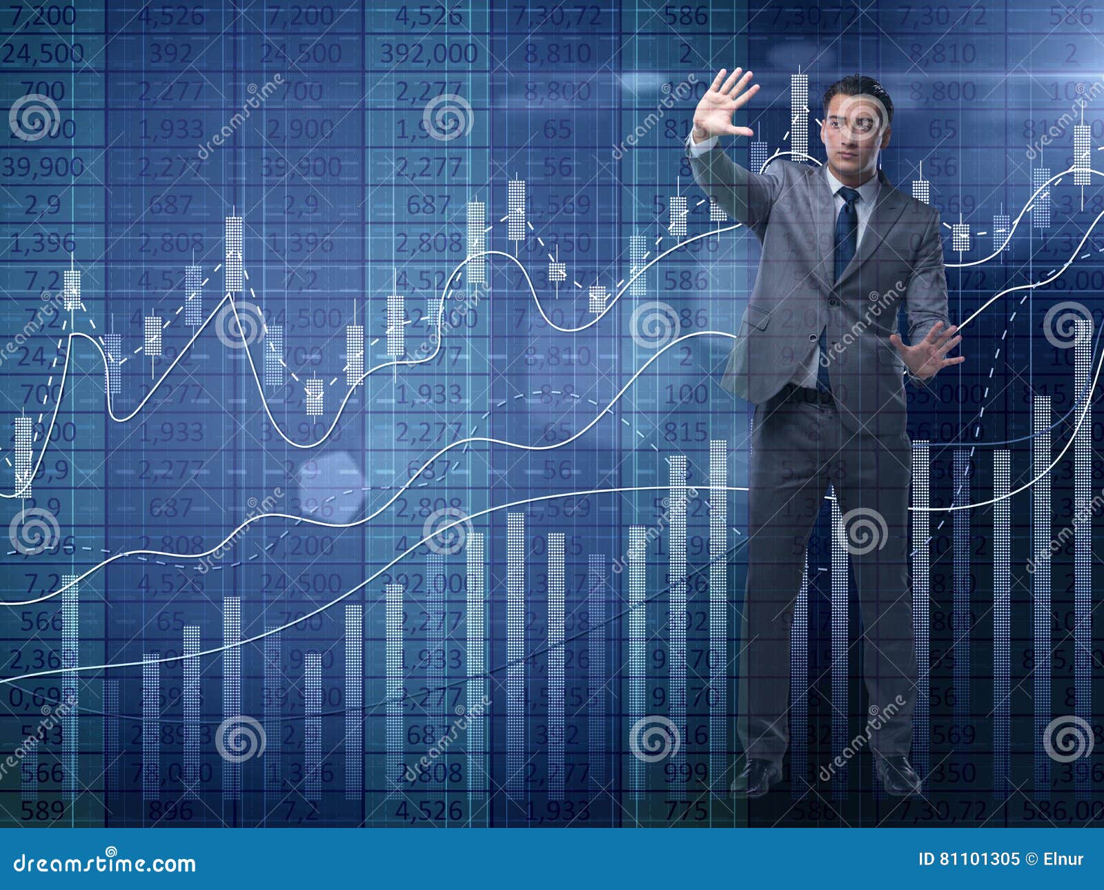 The Man in Stock Exchange Trading Concept Stock Image - Image of ...
