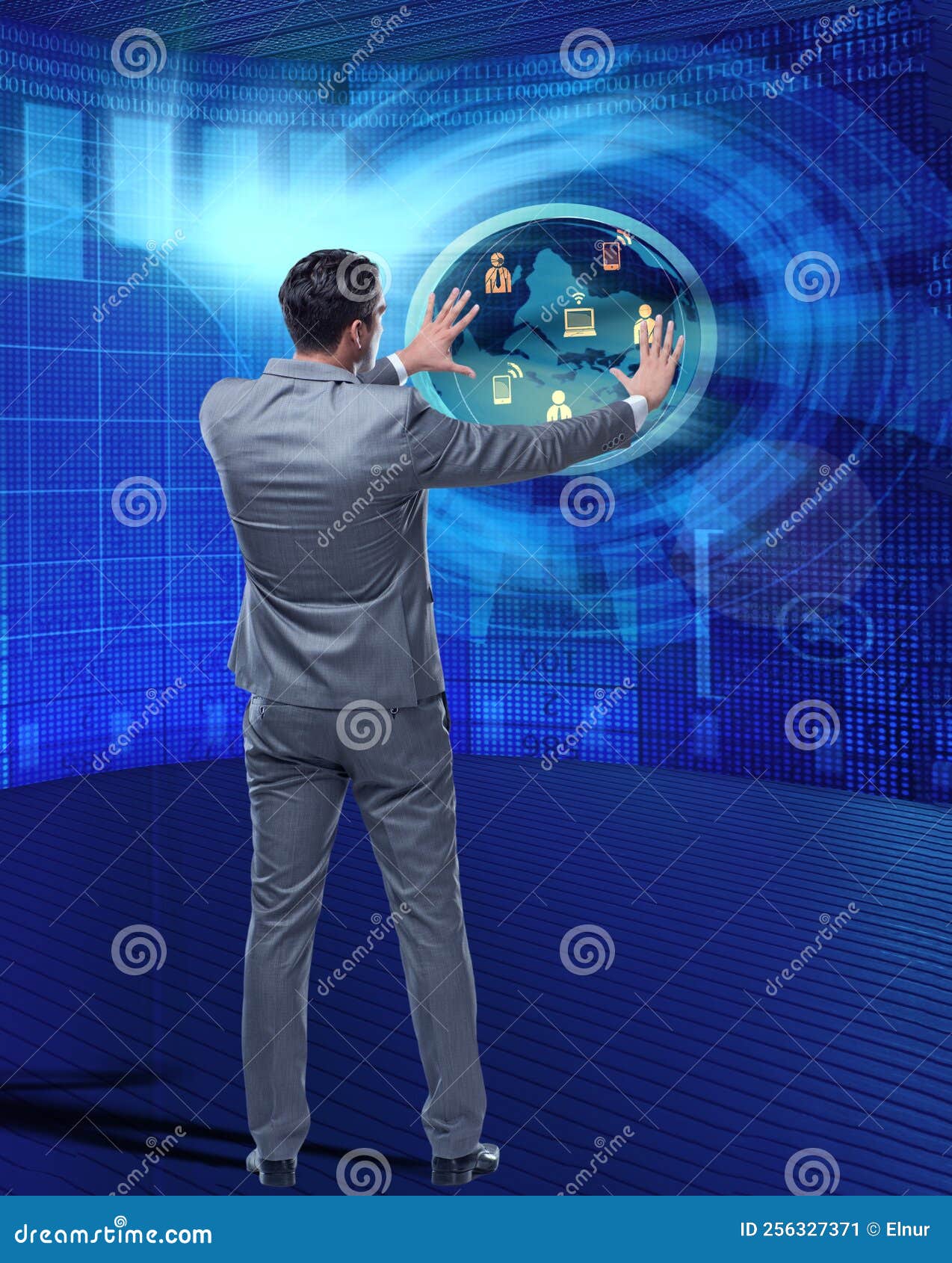 Man in Stock Trading Business Concept Stock Image - Image of graph ...