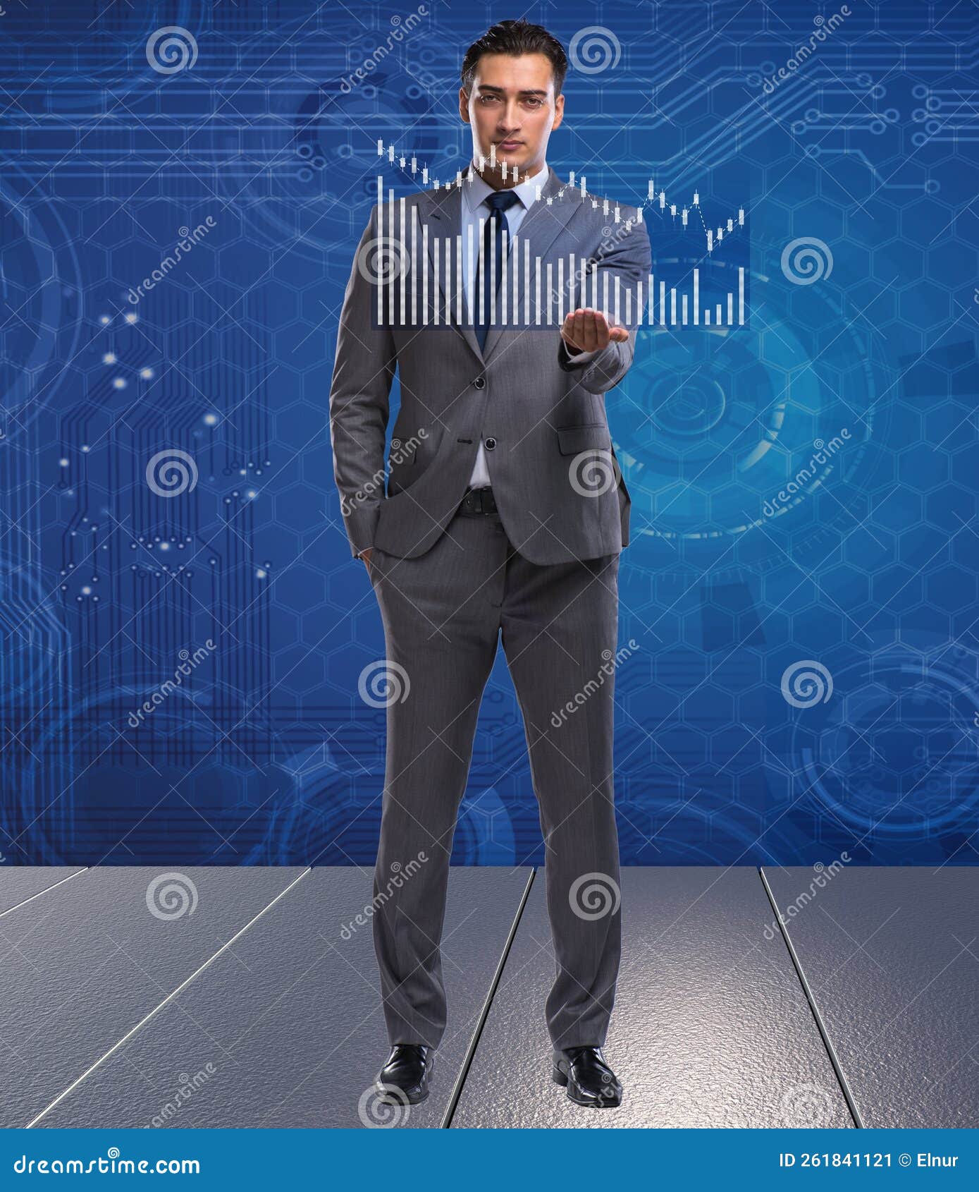 Man in Stock Trading Business Concept Stock Image - Image of buttons ...