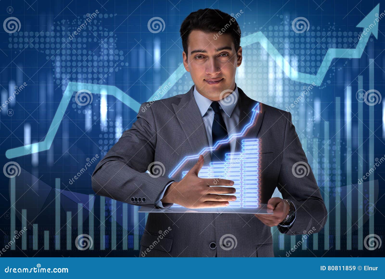 The Man in Stock Trading Business Concept Stock Image - Image of ...