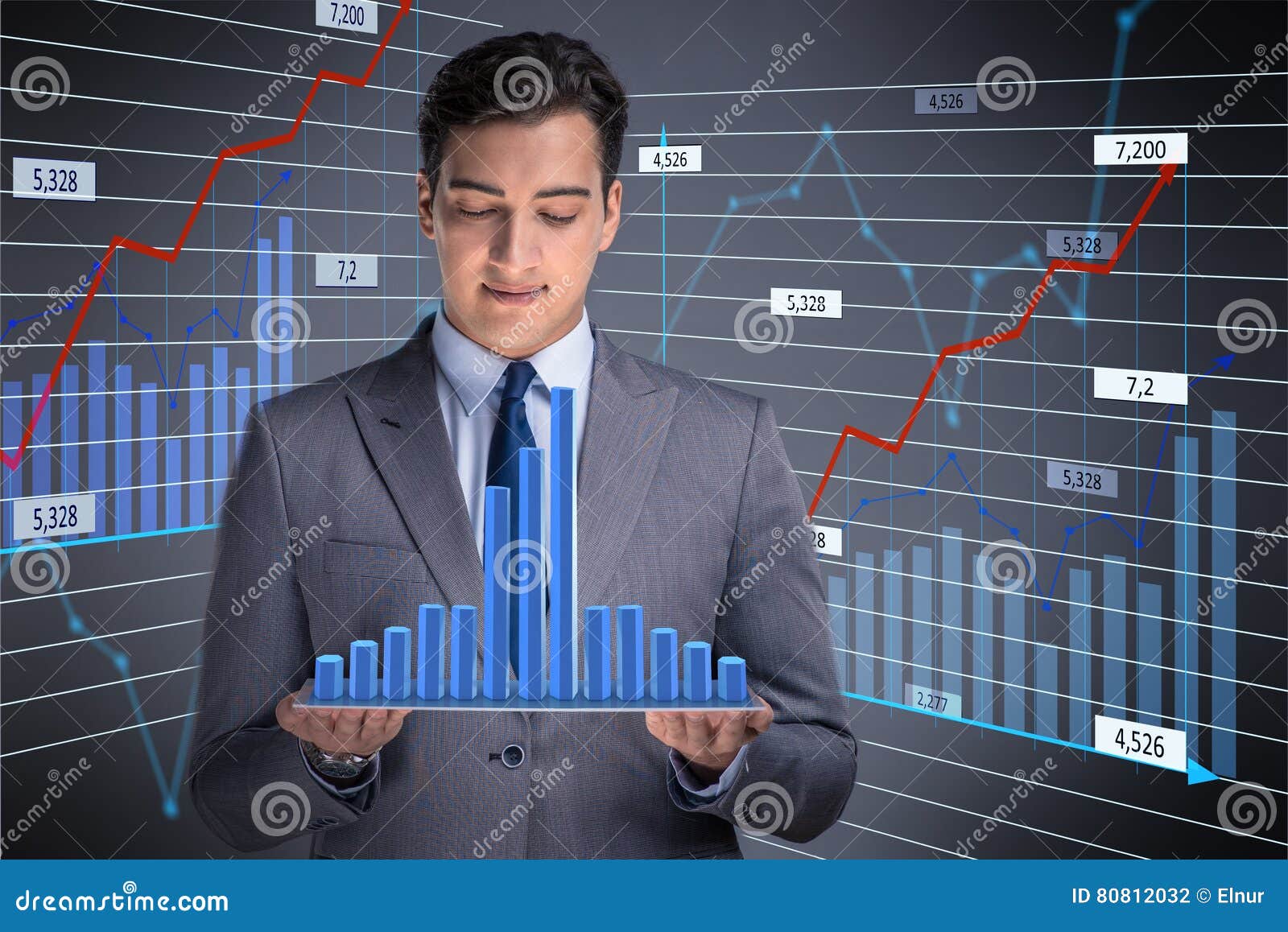 The Man in Stock Trading Business Concept Stock Photo - Image of ...