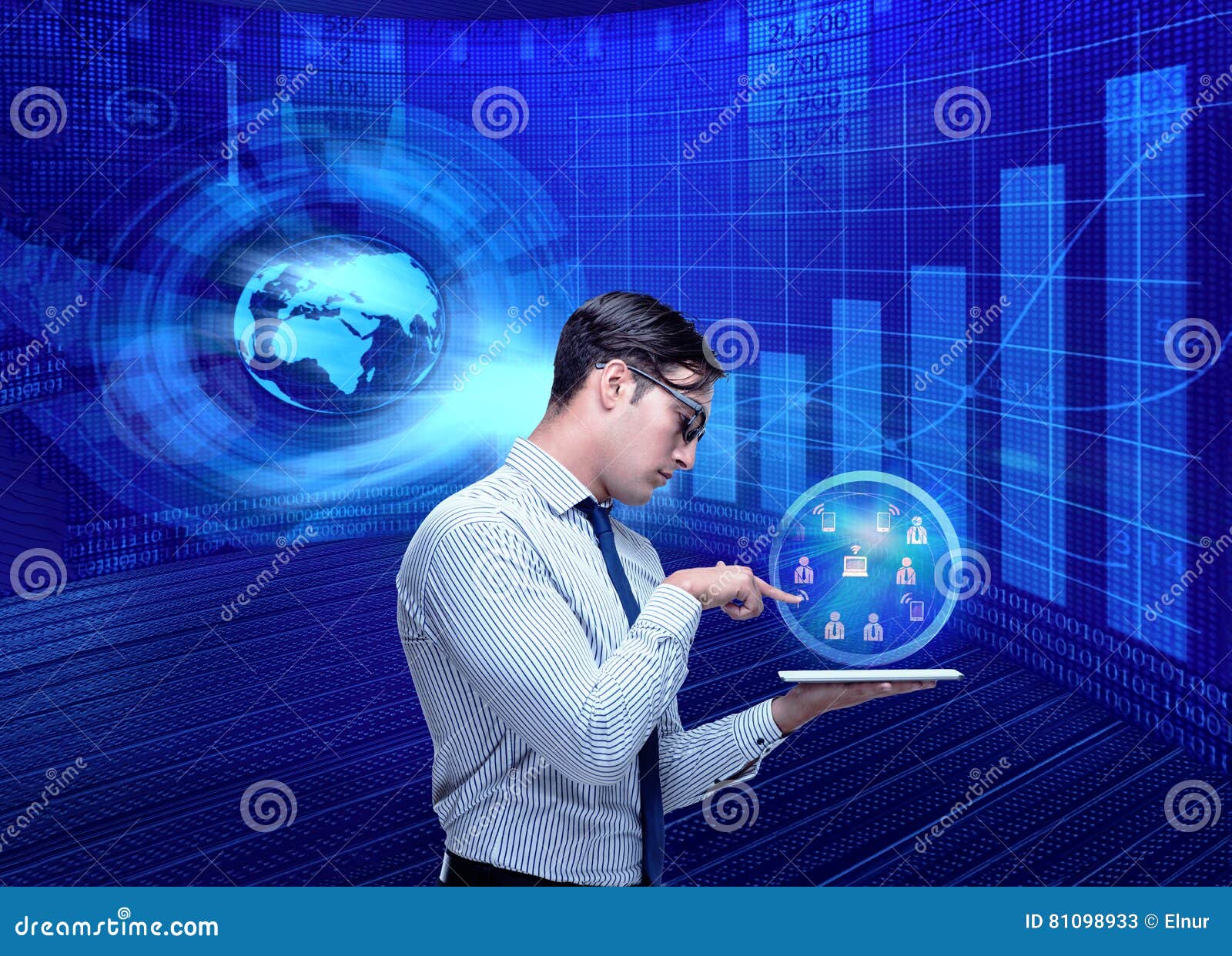 The Man in Stock Trading Business Concept Stock Image - Image of ...