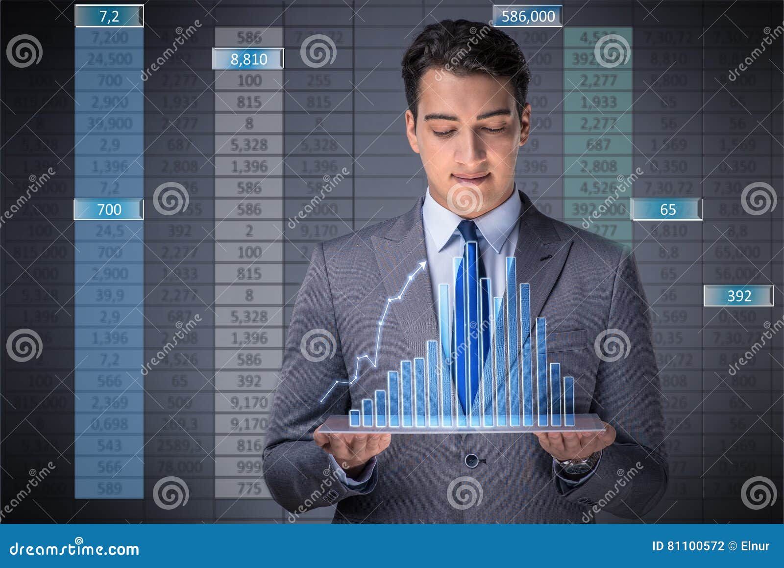 The Man in Stock Trading Business Concept Stock Photo - Image of button ...