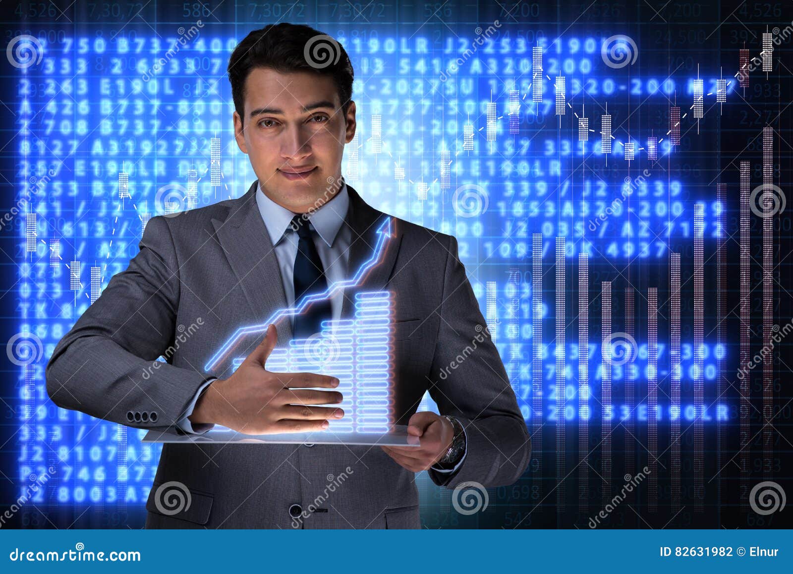 The Man in Stock Trading Business Concept Stock Photo - Image of ...