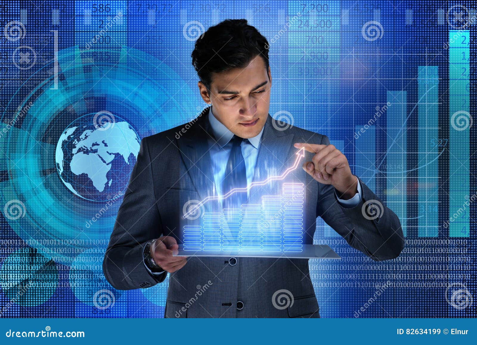 The Man in Stock Trading Business Concept Stock Image - Image of ...