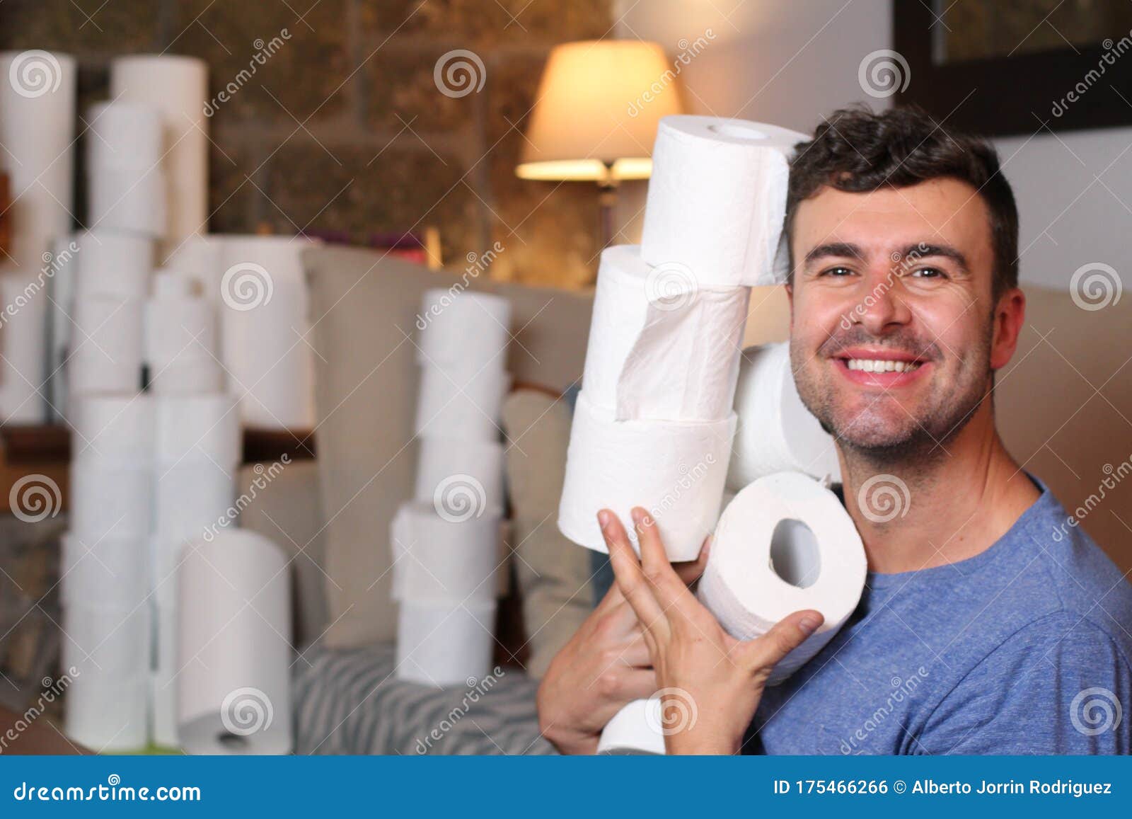 Man Stocking Up Toilet Paper at Home Stock Photo - Image of coronavirus ... Man Stocking Up Toilet Paper at Home Stock Photo - Image of coronavirus ...