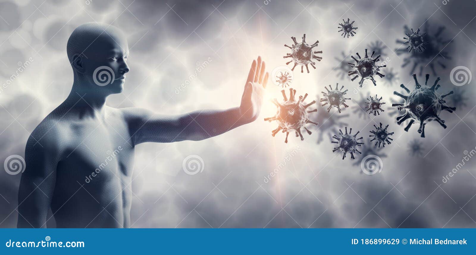 Immune System Cells. Cartoon Flat Different Shaped Blood Cells Set ...