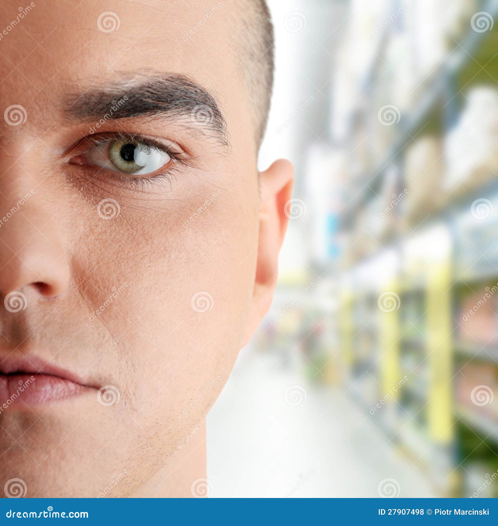 Man in store stock photo. Image of cheerful, person, choosing - 27907498