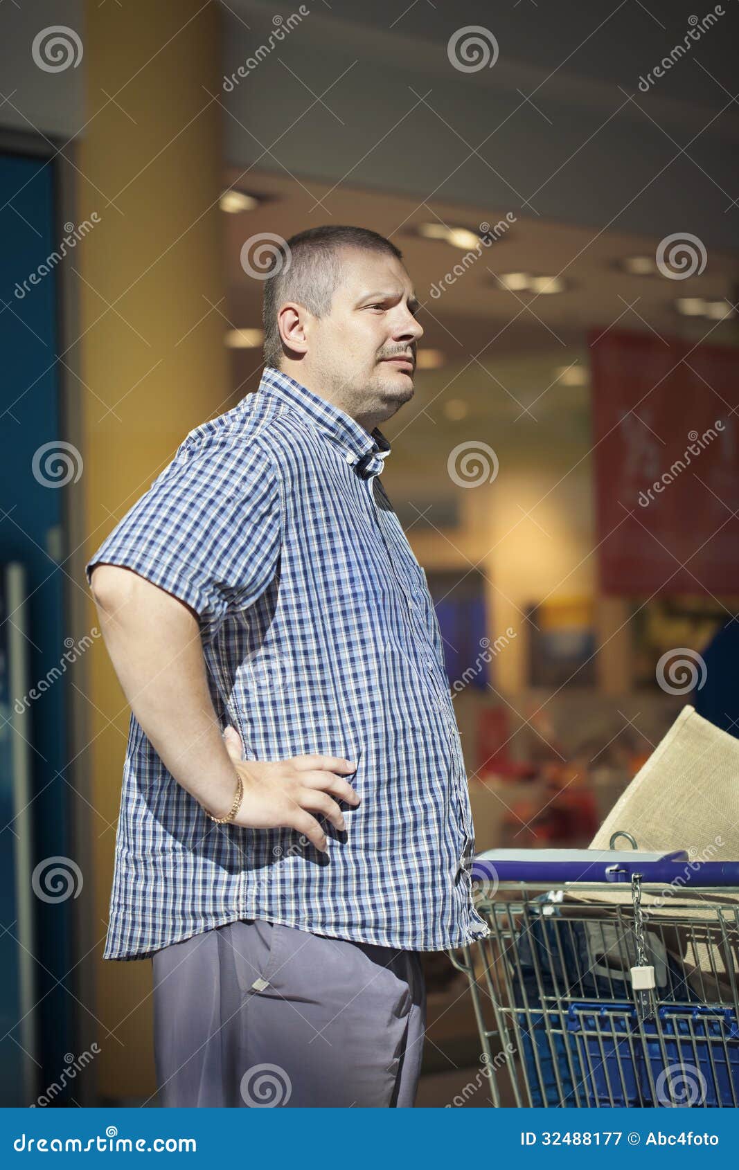 Man in store stock image. Image of product, customer - 32488177