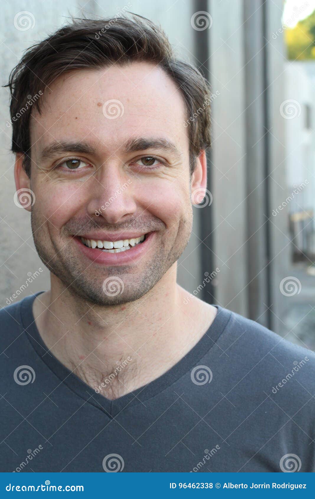Man with Straight White Perfect Teeth Stock Photo - Image of american ...