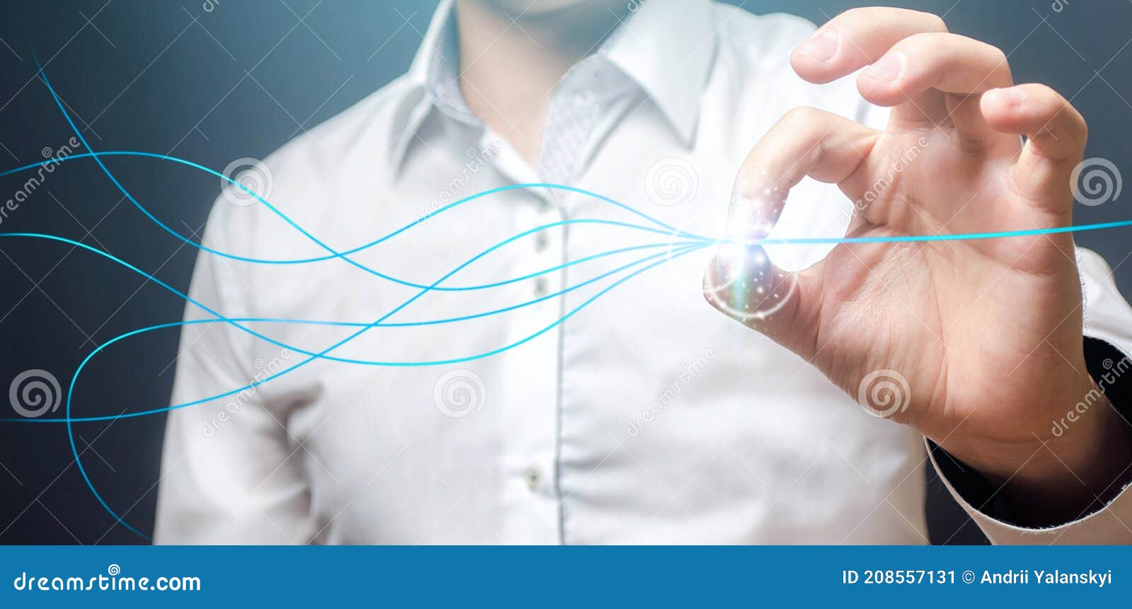 The Man Straightens the Untied Thread Line. Simplification, Problem ...