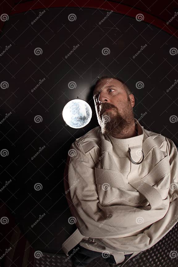 Man in a straitjacket stock image. Image of dangerous - 22444545