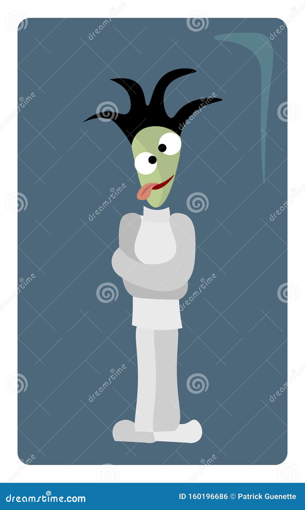 Mad Man In A Straitjacket Cartoon Vector | CartoonDealer.com #81598571