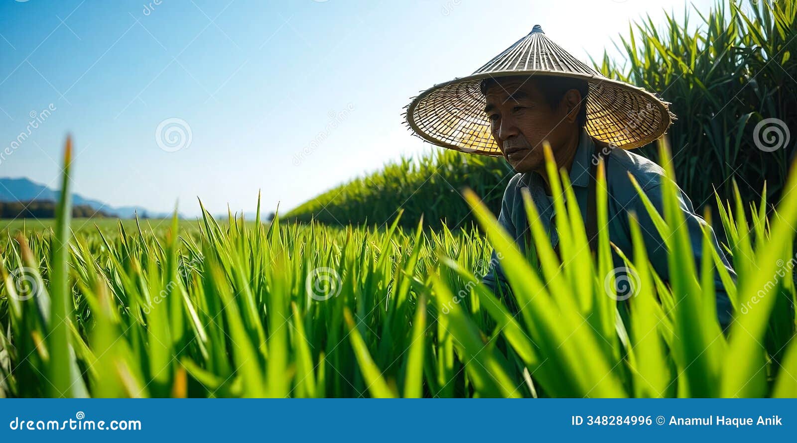 Straw Hut In The Rice Paddy Royalty-Free Stock Image | CartoonDealer ...