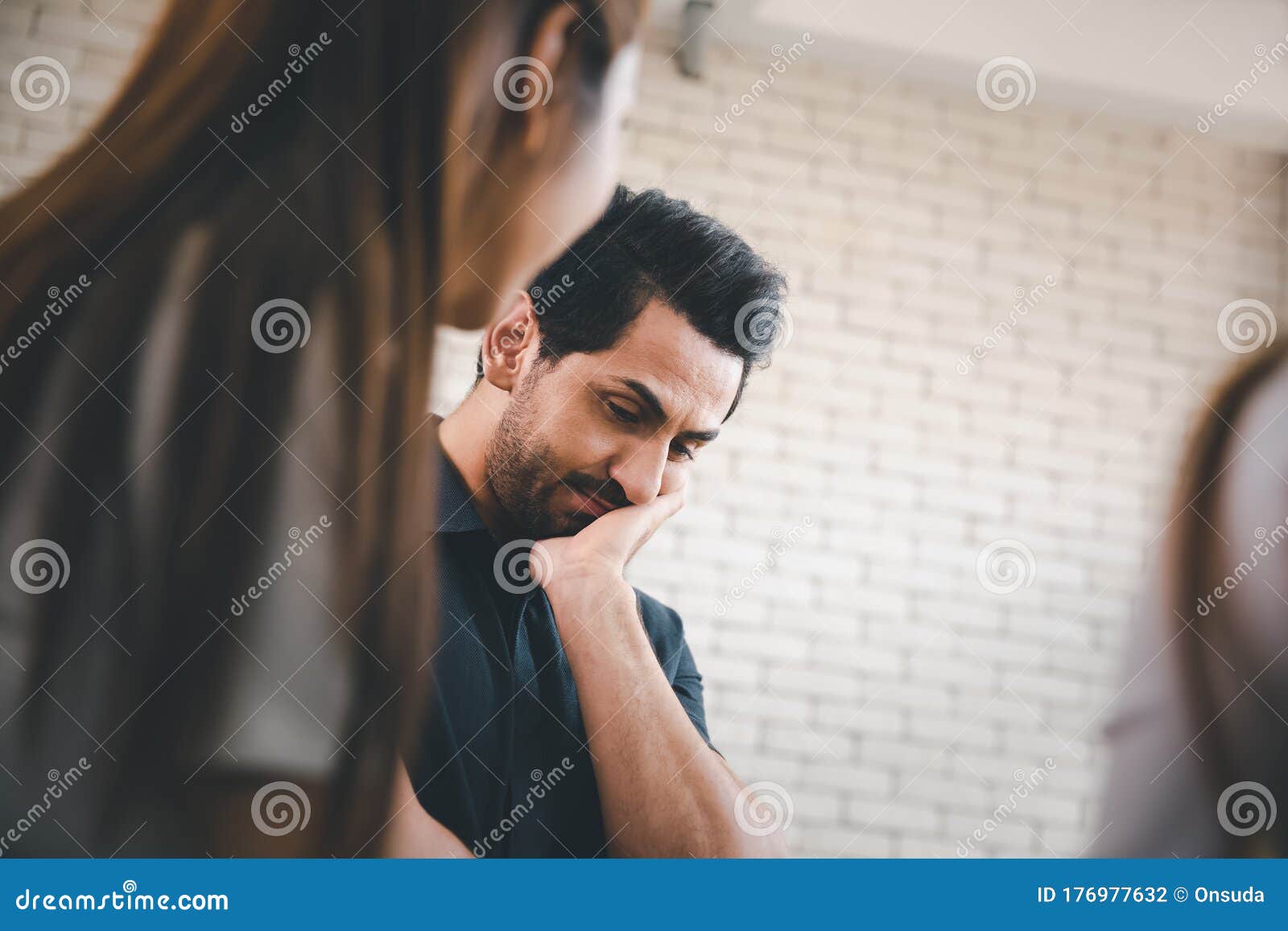 Man with Stress Expression Face Stock Photo - Image of lifestyle ...