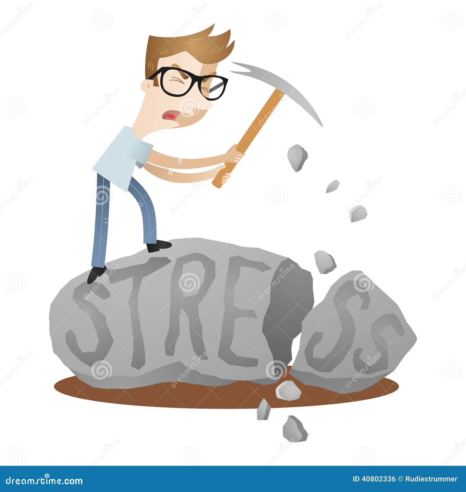 Man Stress Rock Problem Solving Stock Vector - Illustration of strategy ... Man Stress Rock Problem Solving Stock Vector - Illustration of strategy ...