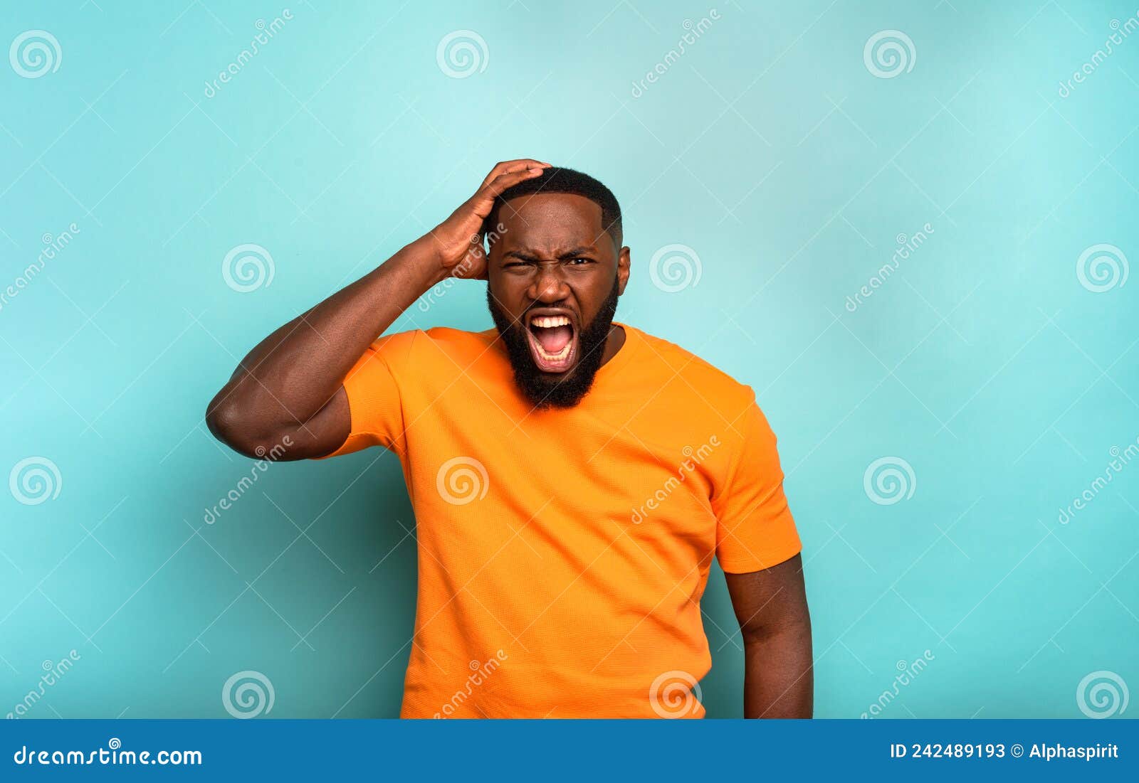 Man with Stressed and Exhausted Expression is Desperate Stock Image ...