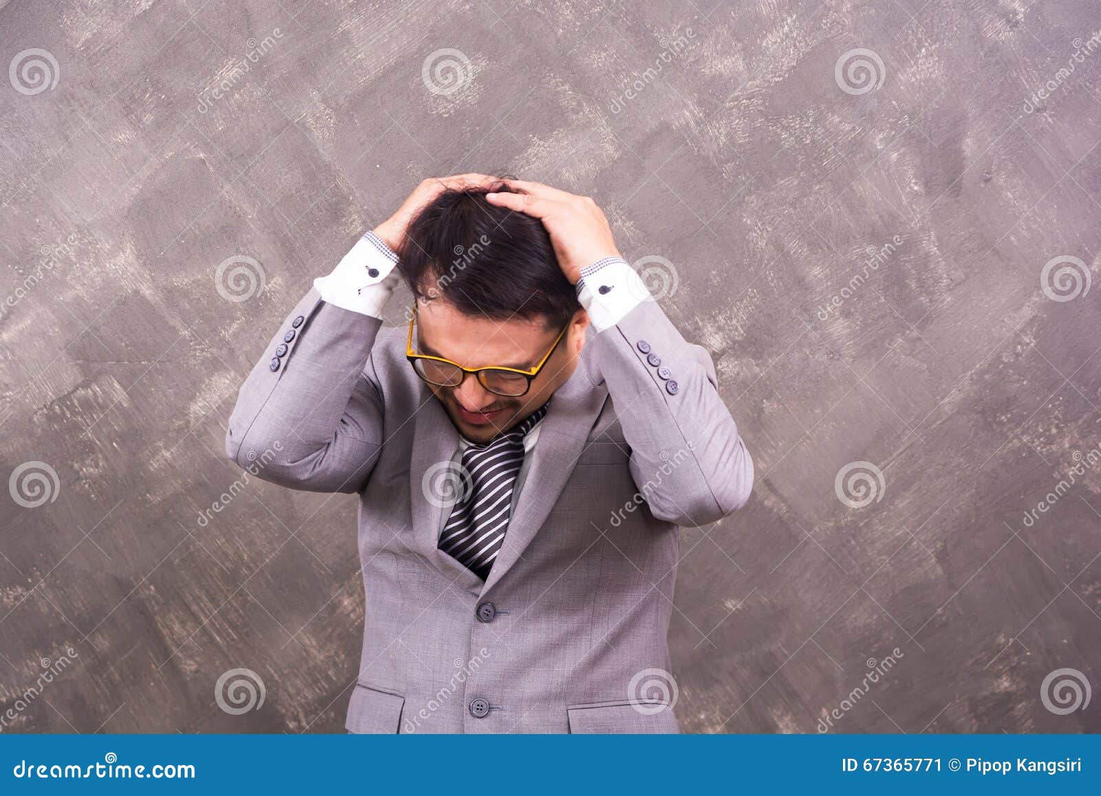 Man stressed stock image. Image of depression, head, worried - 67365771