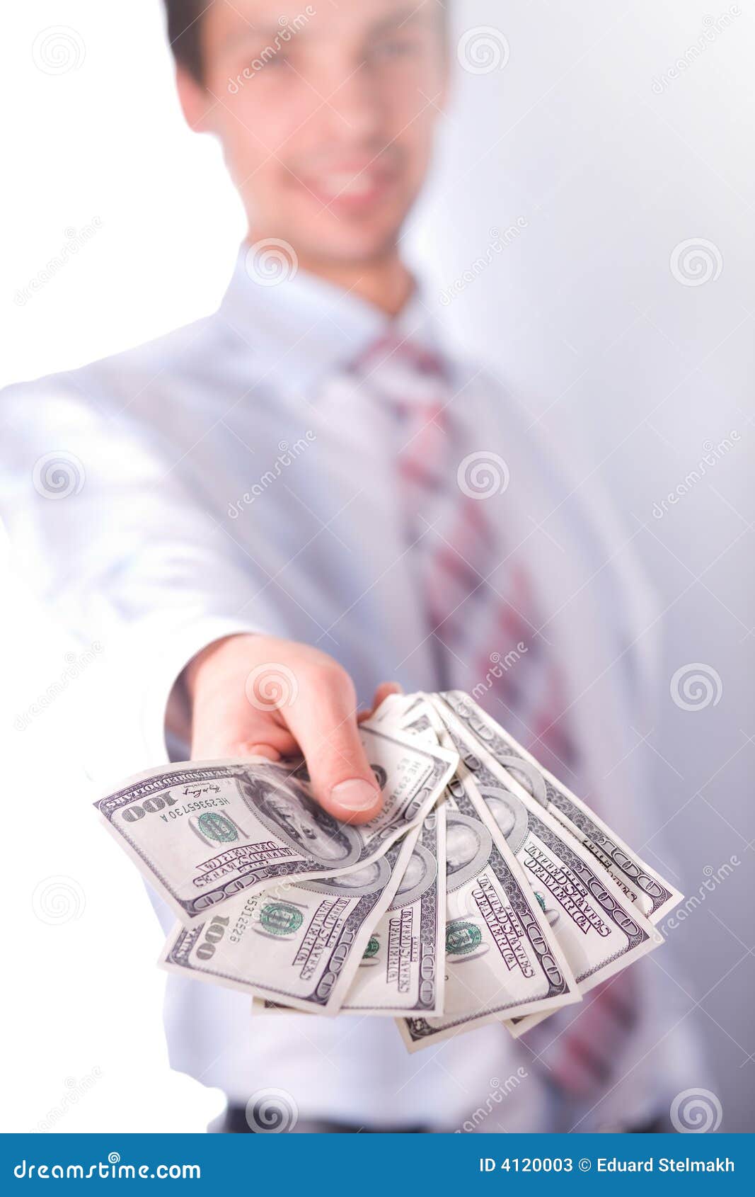Man stretches money stock image. Image of american, bills - 4120003