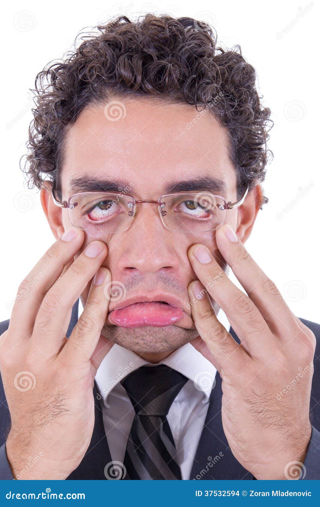 Man Stretching Face Stock Images - Image: 37532594