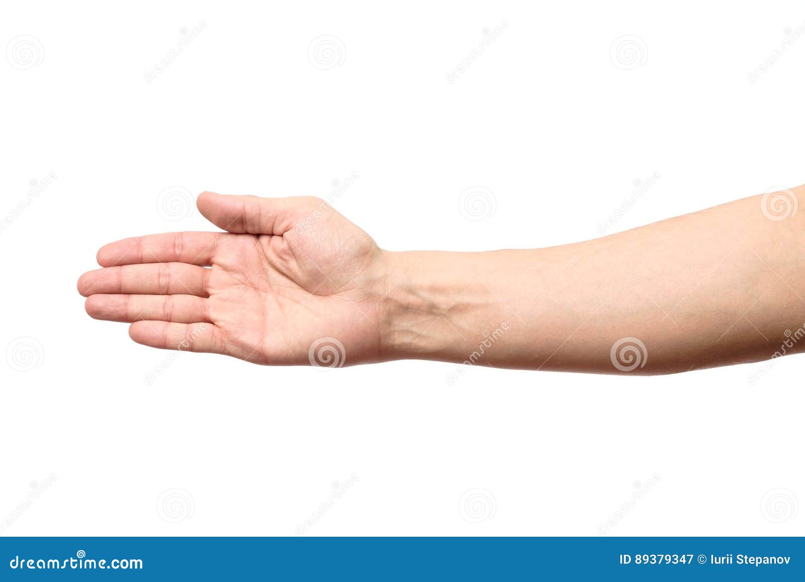 Man Stretching Hand To Handshake Isolated Stock Image - Image of blank ...