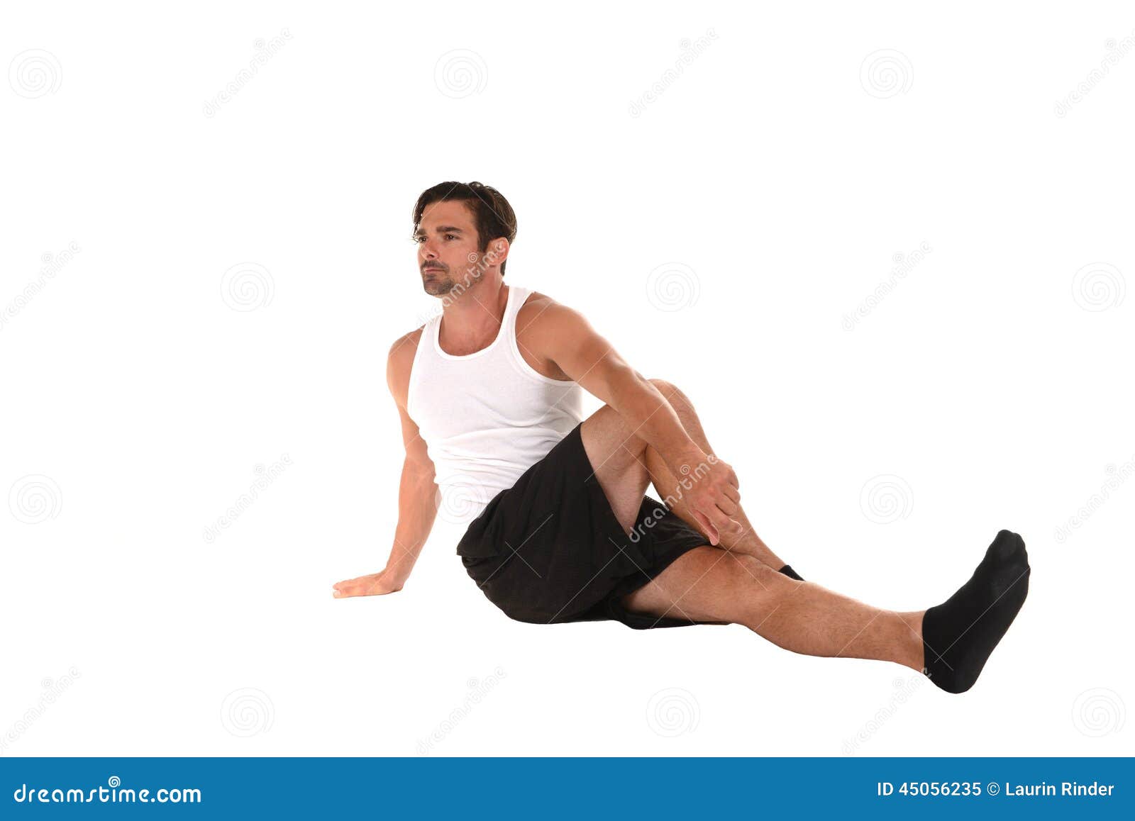 Man Stretching Stock Photo - Image: 45056235