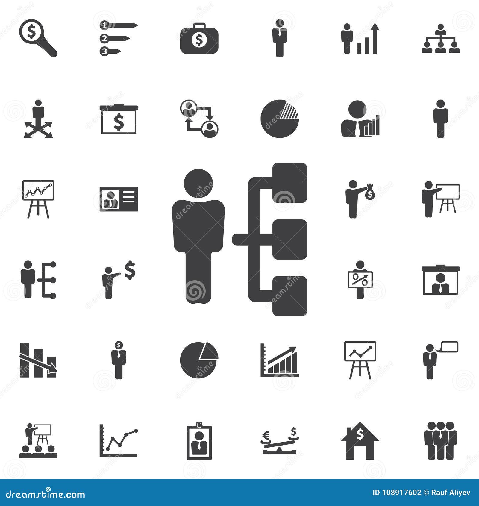 Man structure icon. stock illustration. Illustration of line - 108917602