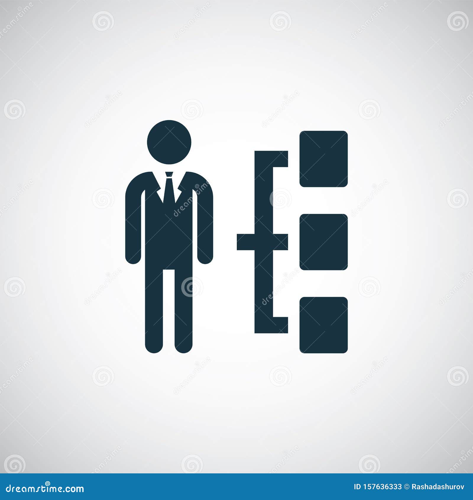 Man Structure Icon Simple Flat Element Stock Vector - Illustration of ...