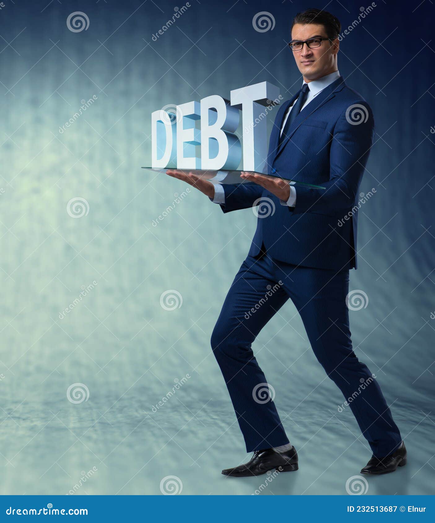 Man Struggling with High Debt Stock Image - Image of banking, help ...